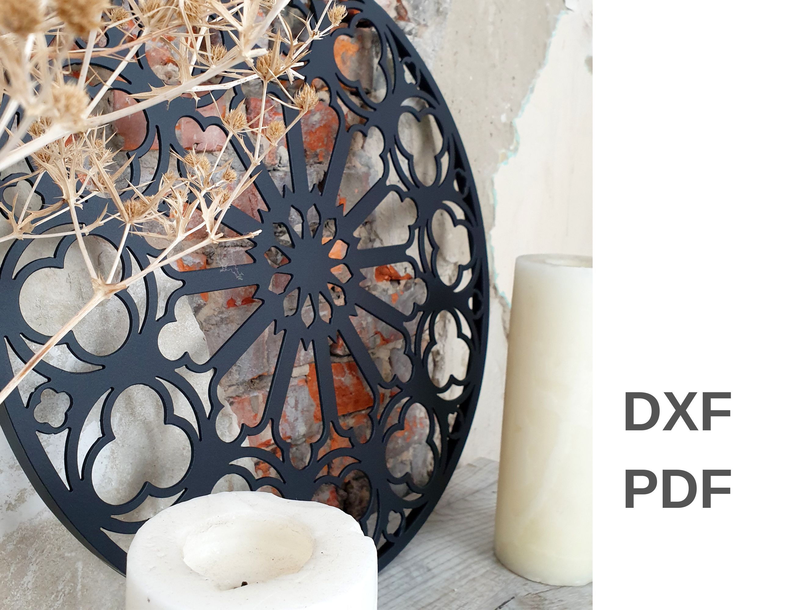 Laser cut file - Wall decor - DXF PDF - Digital download - G | Inspire ...