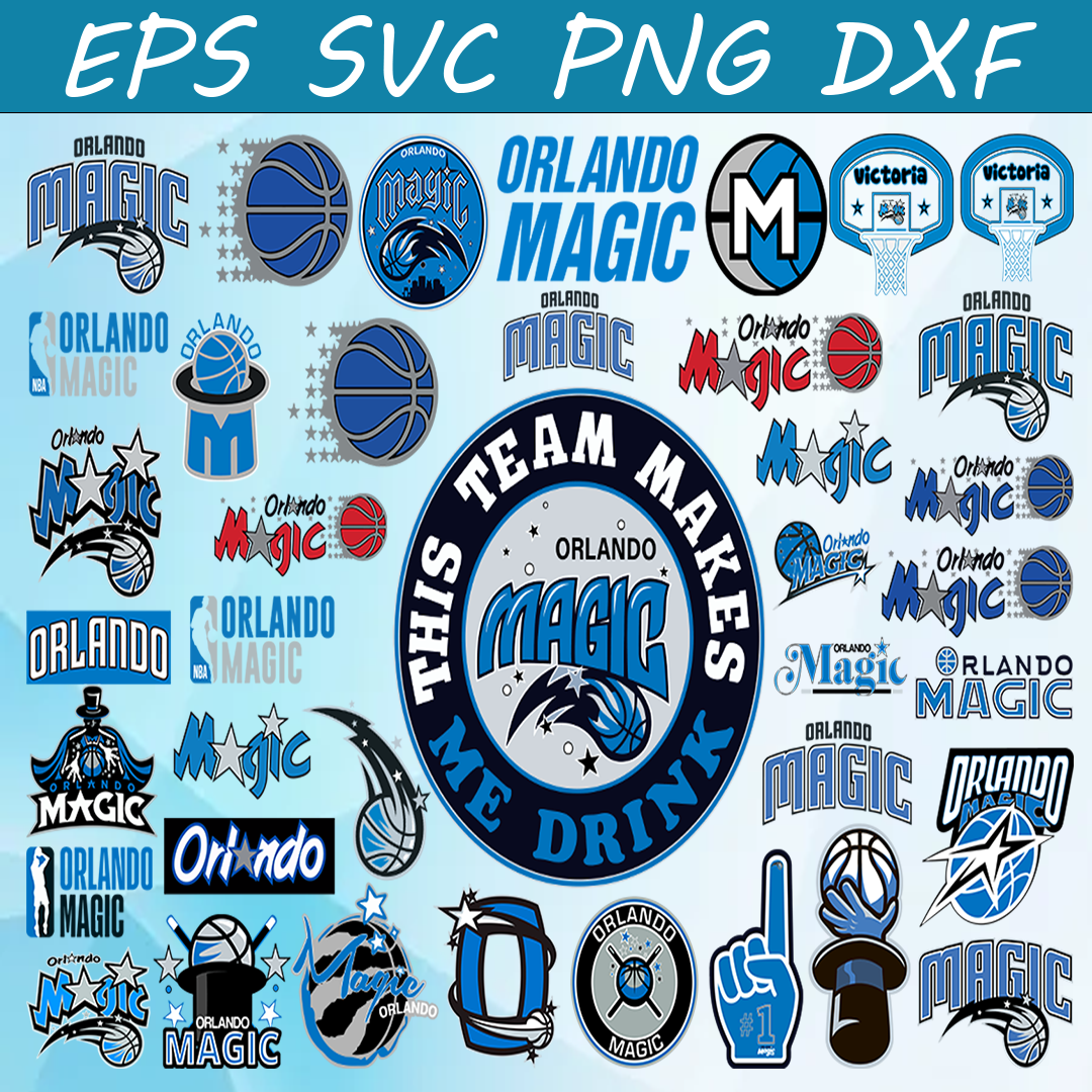 Bundle 40 Files Orlando Magic Basketball Team svg, Orlando M | Inspire ...