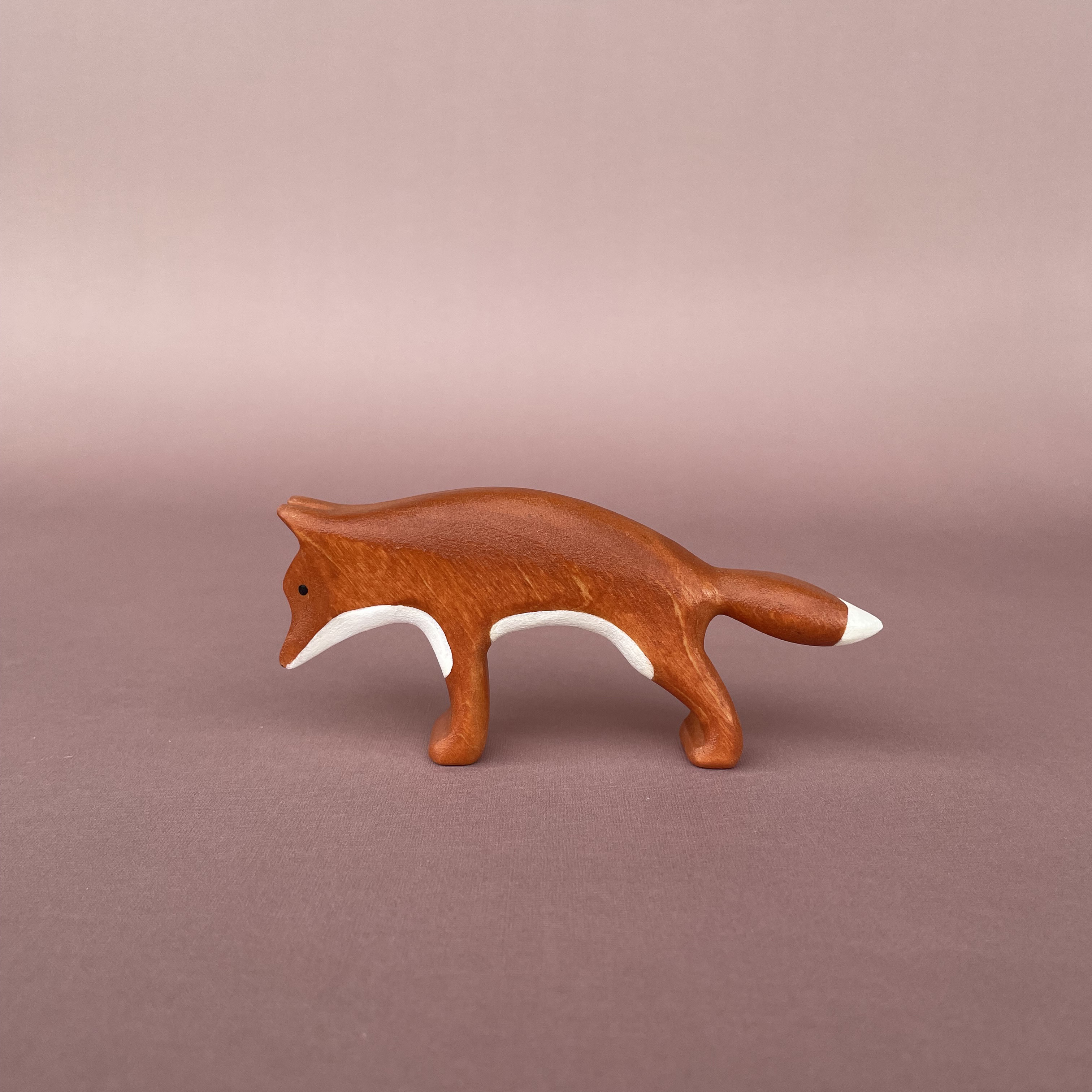 Wooden fox figurine - Fox toy - Wooden animal figurines - Wo - Inspire ...