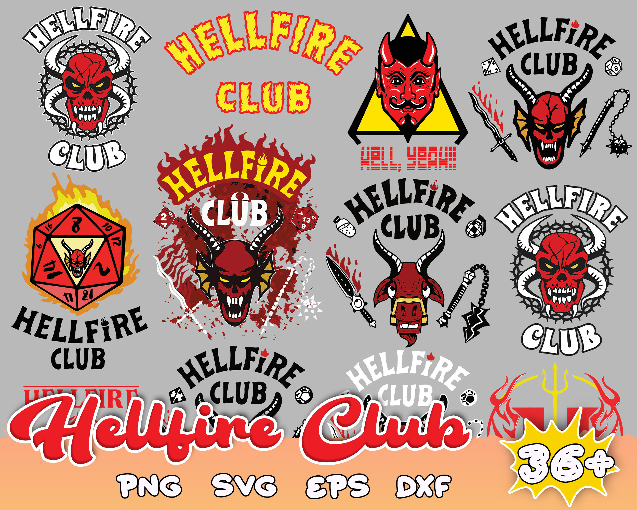Hellfie Club SVG PNG EPS Digital download , Fire , dnd, devi | Inspire ...