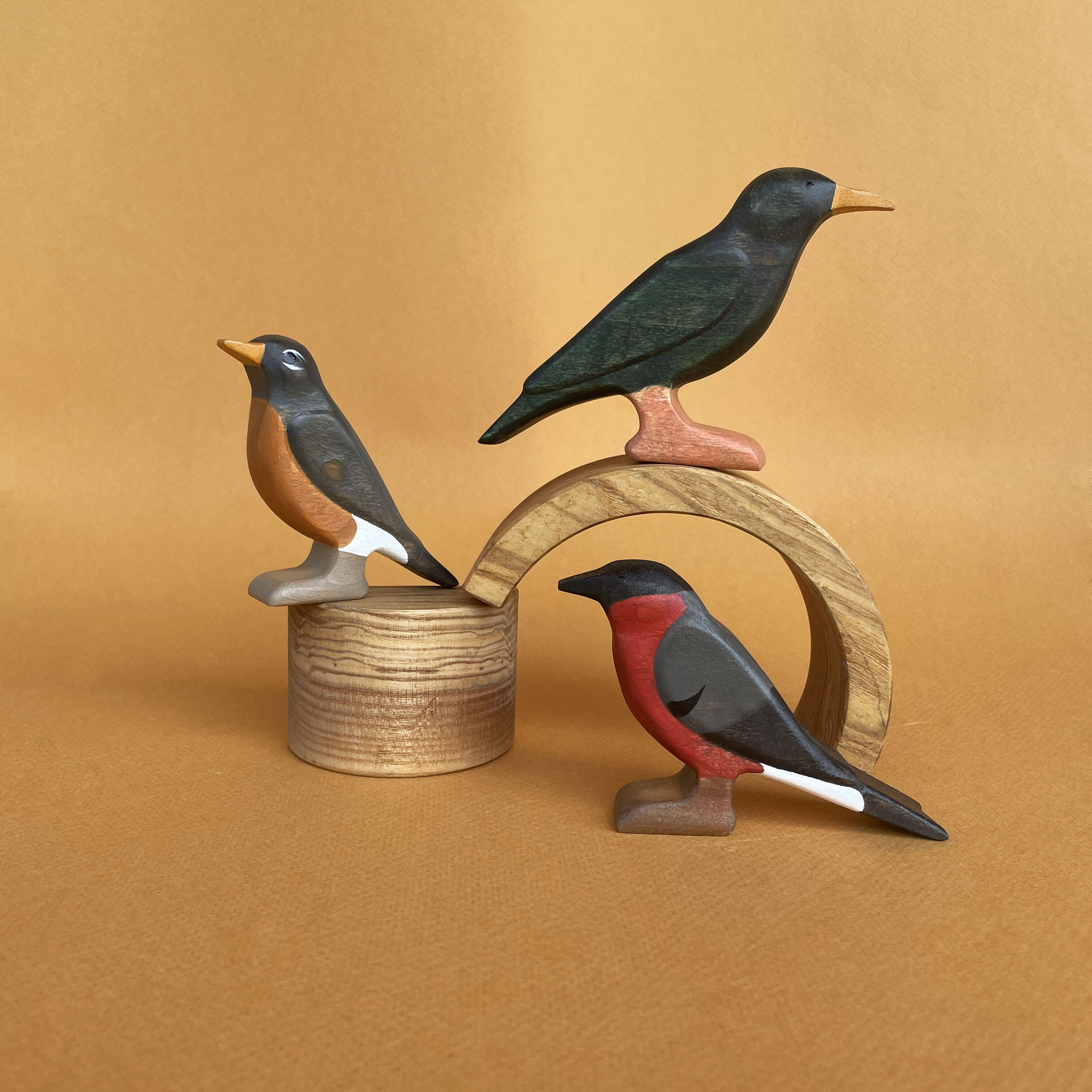 Wooden bidr figurines set (3 pcs) - Wooden toys - Bird toys | Inspire ...