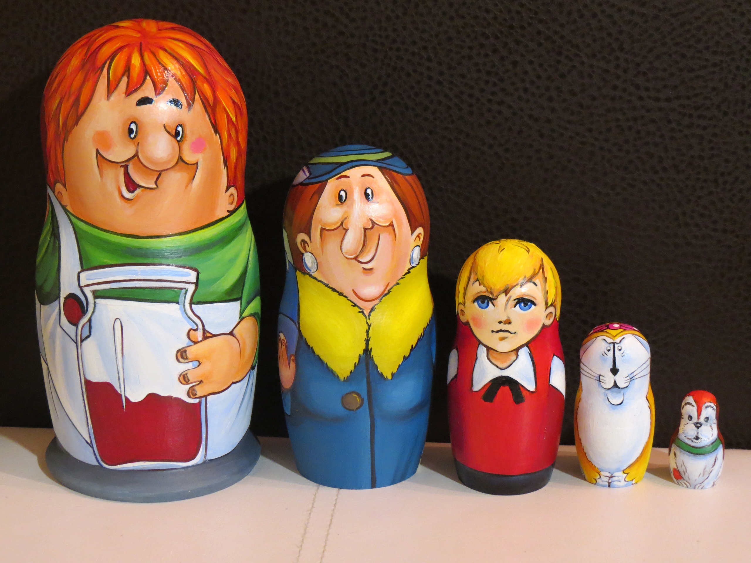 Karlsson on the roof Russian matryoshka nesting dolls 5 - au - Inspire ...