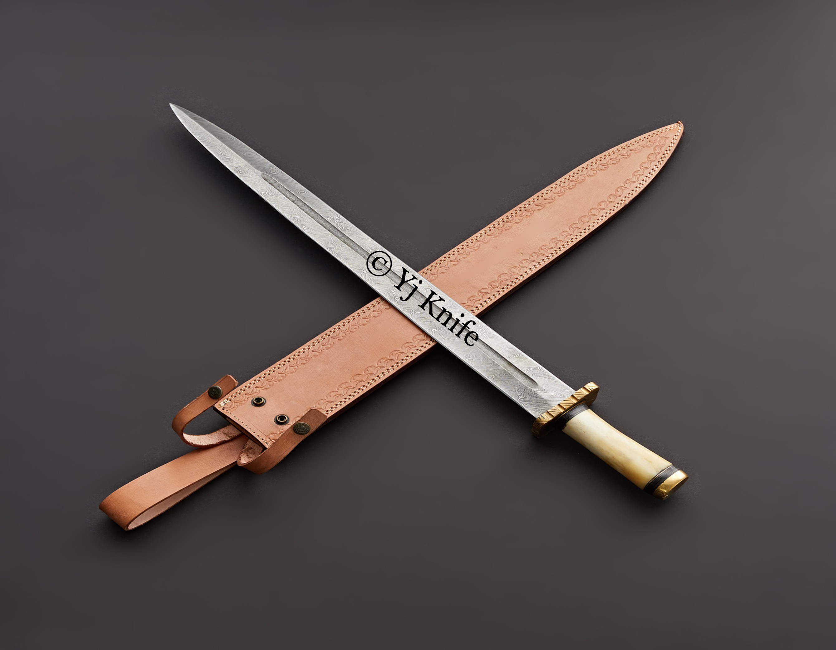 Handmade Damascus Steel Battle Ready Combat Replica Swords | Inspire Uplift