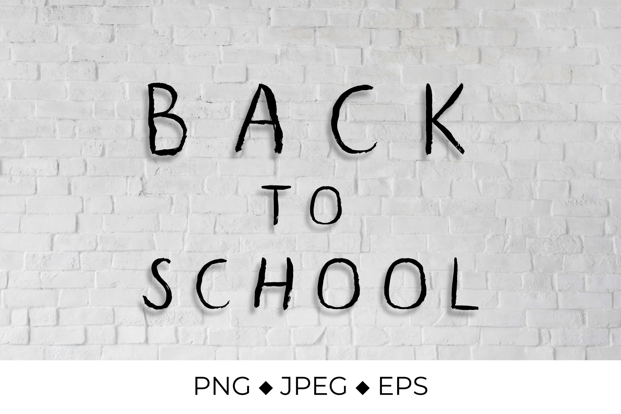 Back to school lettering hand drawn with brush | Inspire Uplift