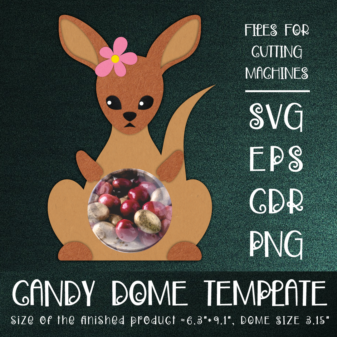 Kangaroo Candy Dome | Paper Craft Template - Inspire Uplift