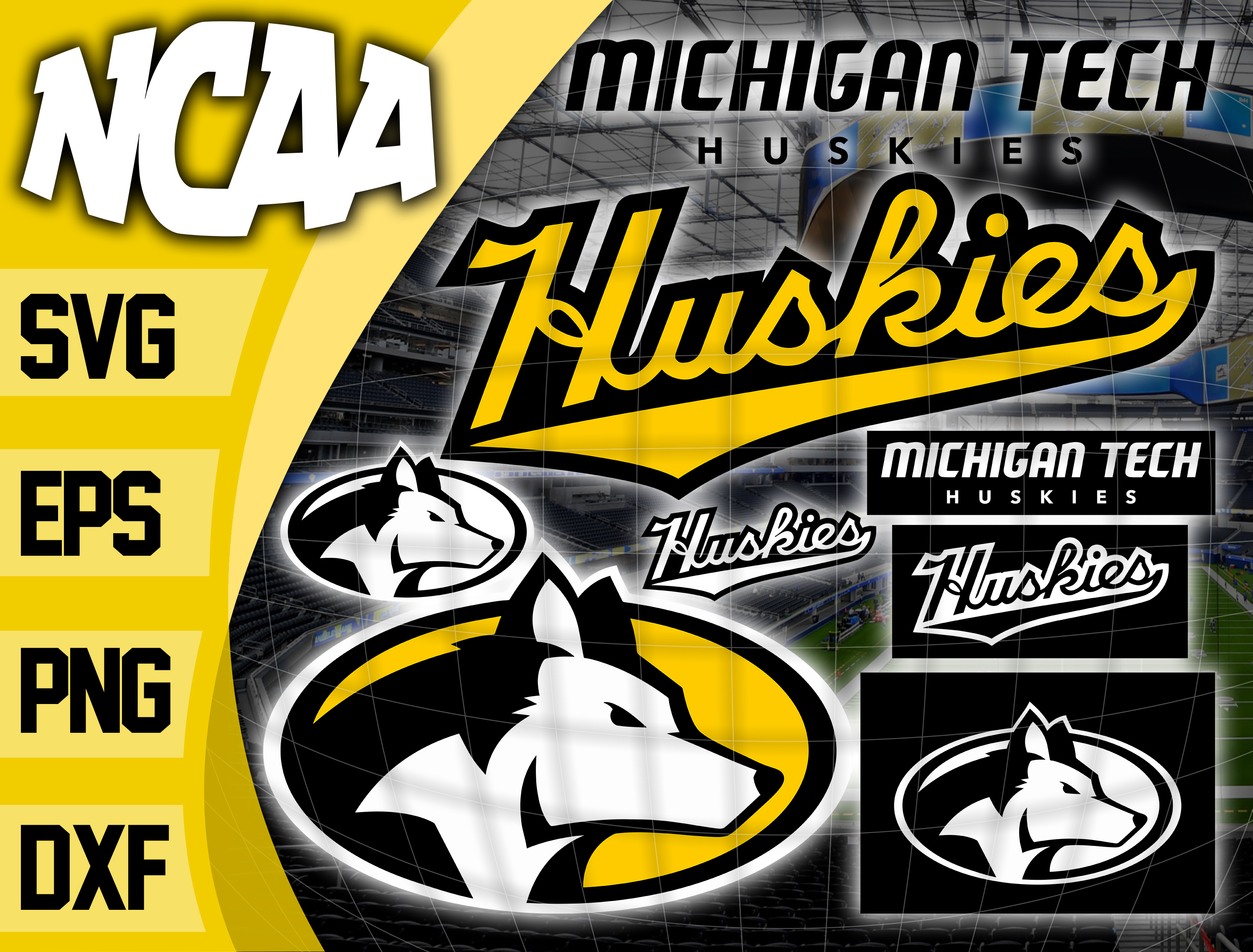 Michigan Tech Huskies SVG bundle , NCAA svg, logo NCAA bundl | Inspire ...
