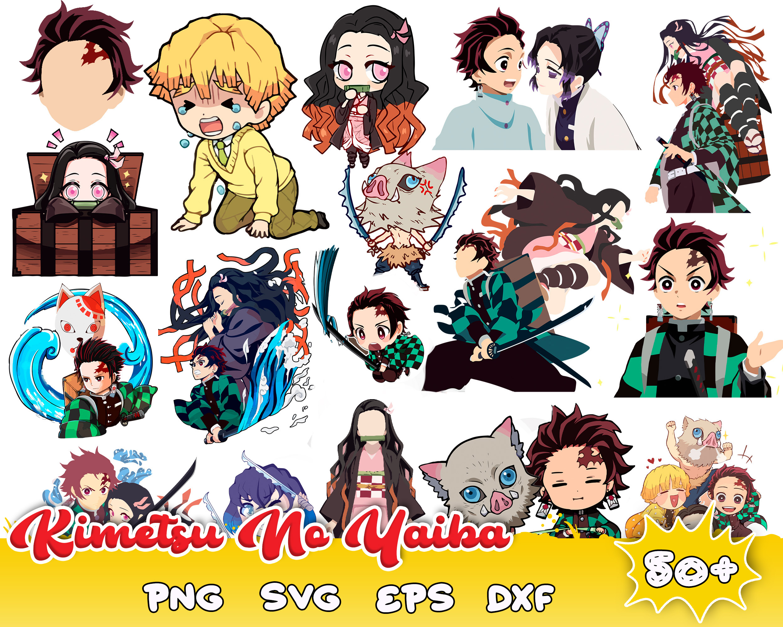 Kimetsu No Yaiba Bundle Svg, Kimetsu No Yaiba Svg, Demon Sla | Inspire ...