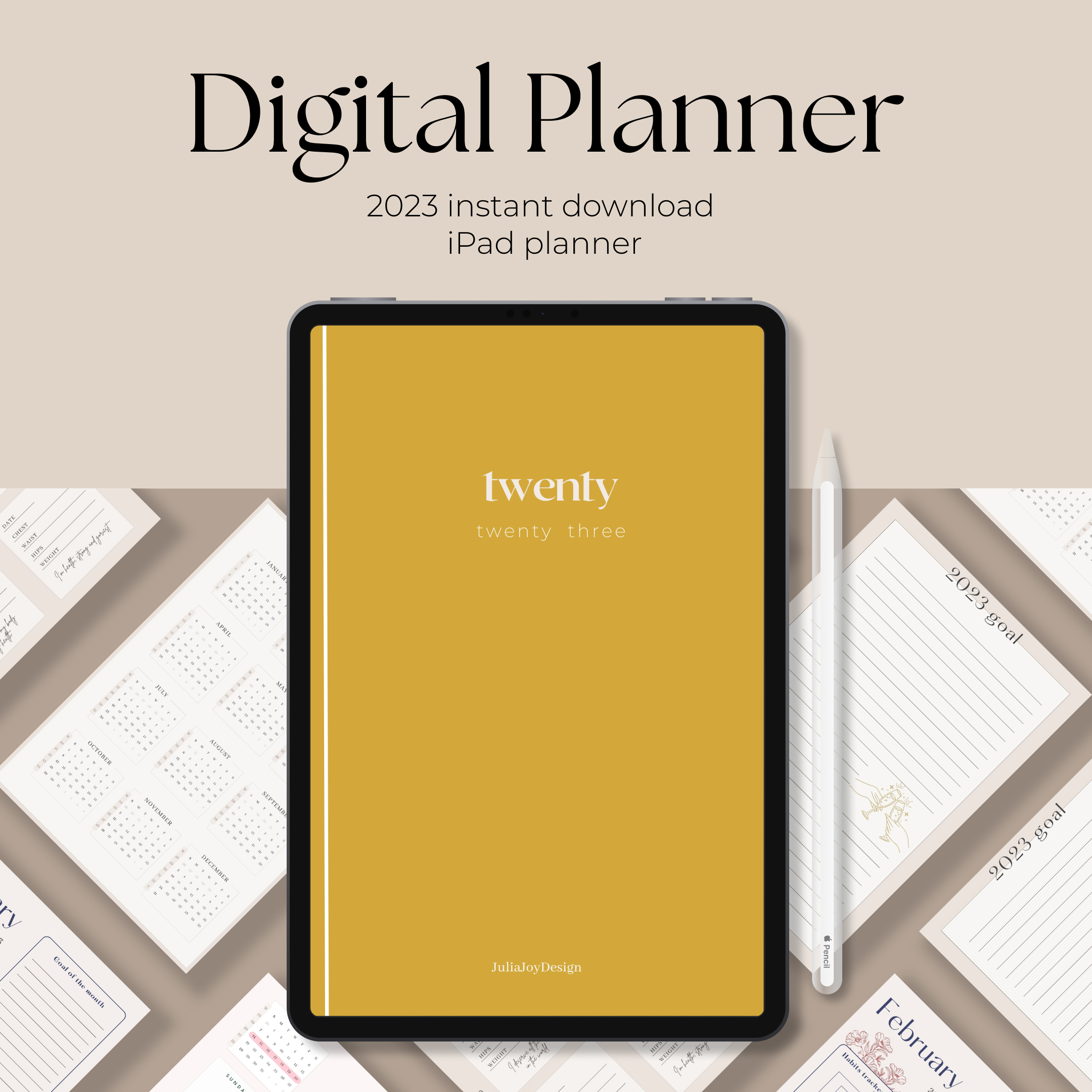 2023 Digital Planner - Digital Planning, Dated Planner, Nota | Inspire ...