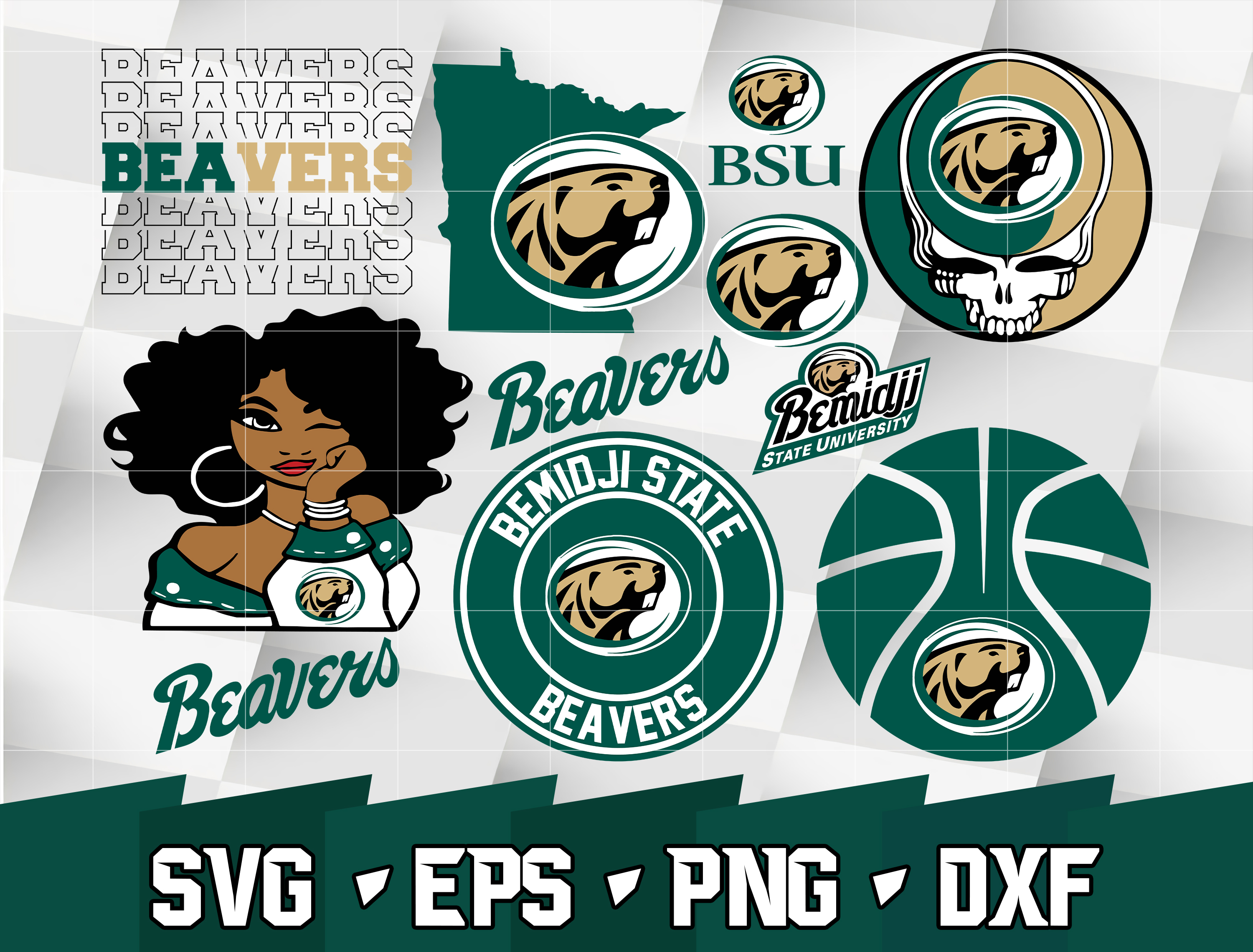 Bemidji State Beavers SVG bundle , NCAA svg, logo NCAA bundl | Inspire ...