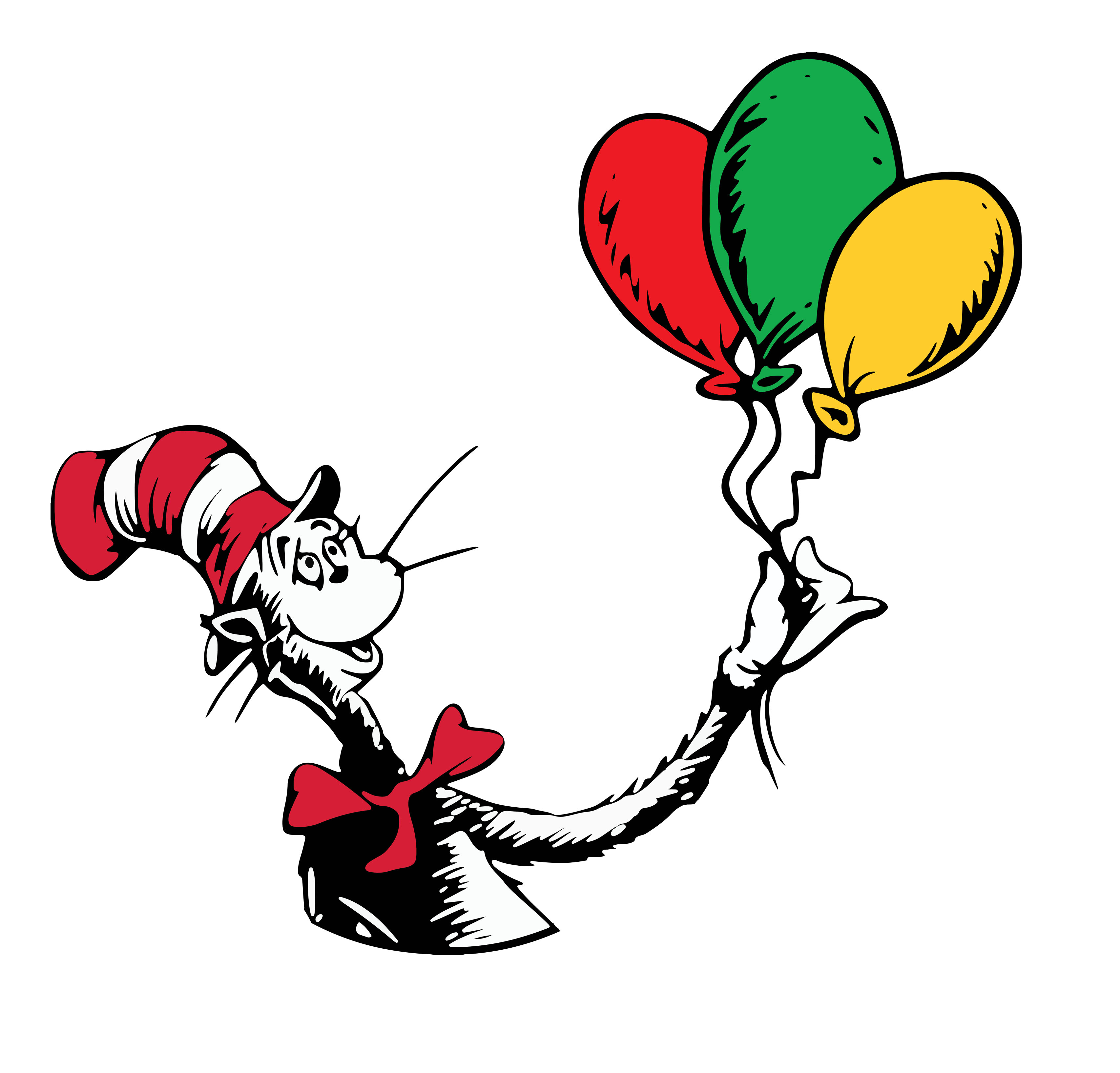 Cat Hat Dr Seuss Svg, Dr Seuss Clipart, Dr Seuss Birthday, D | Inspire ...