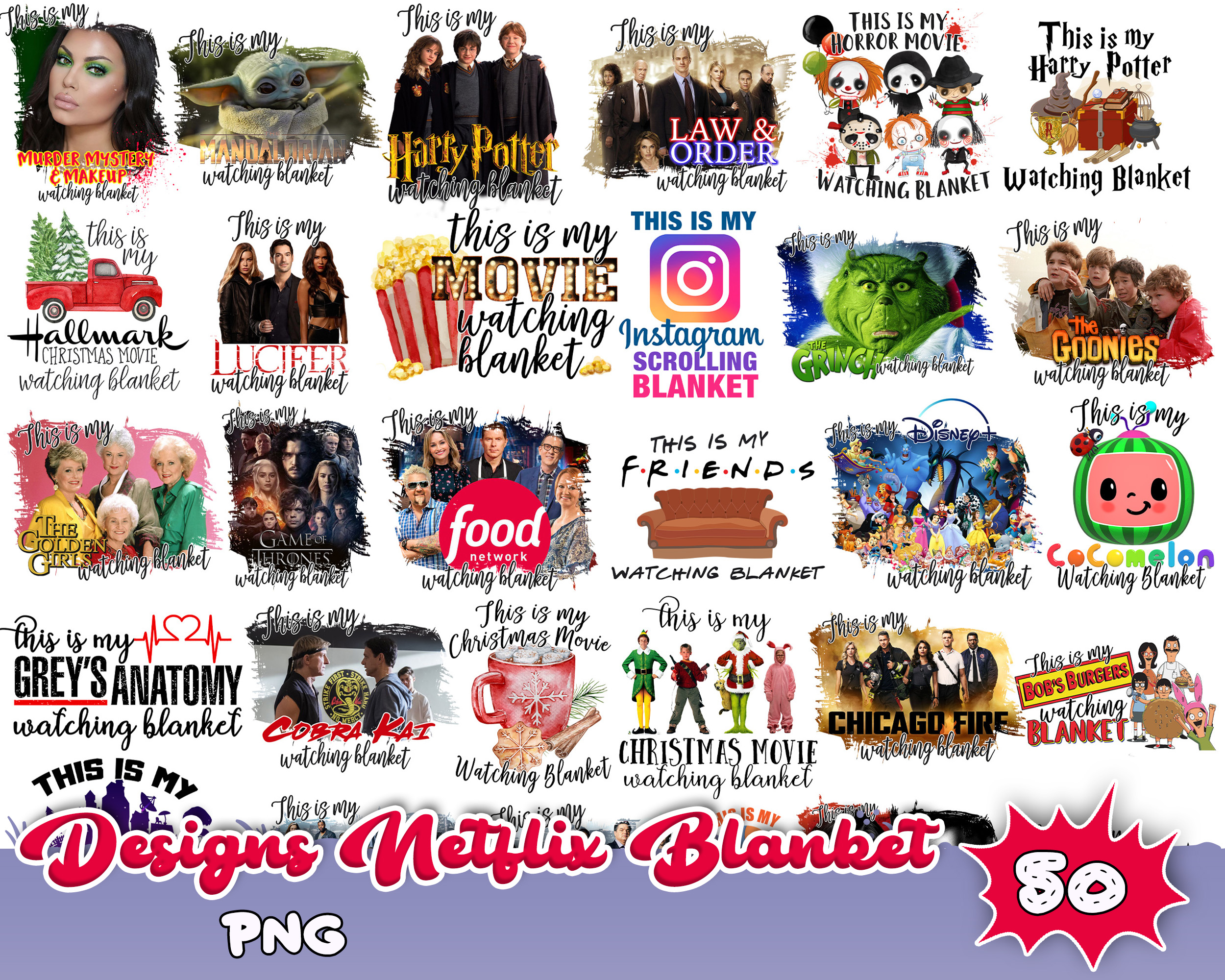 Designs Netflix Blanket 50 png, This is my Netflix Binge Wat - Inspire ...
