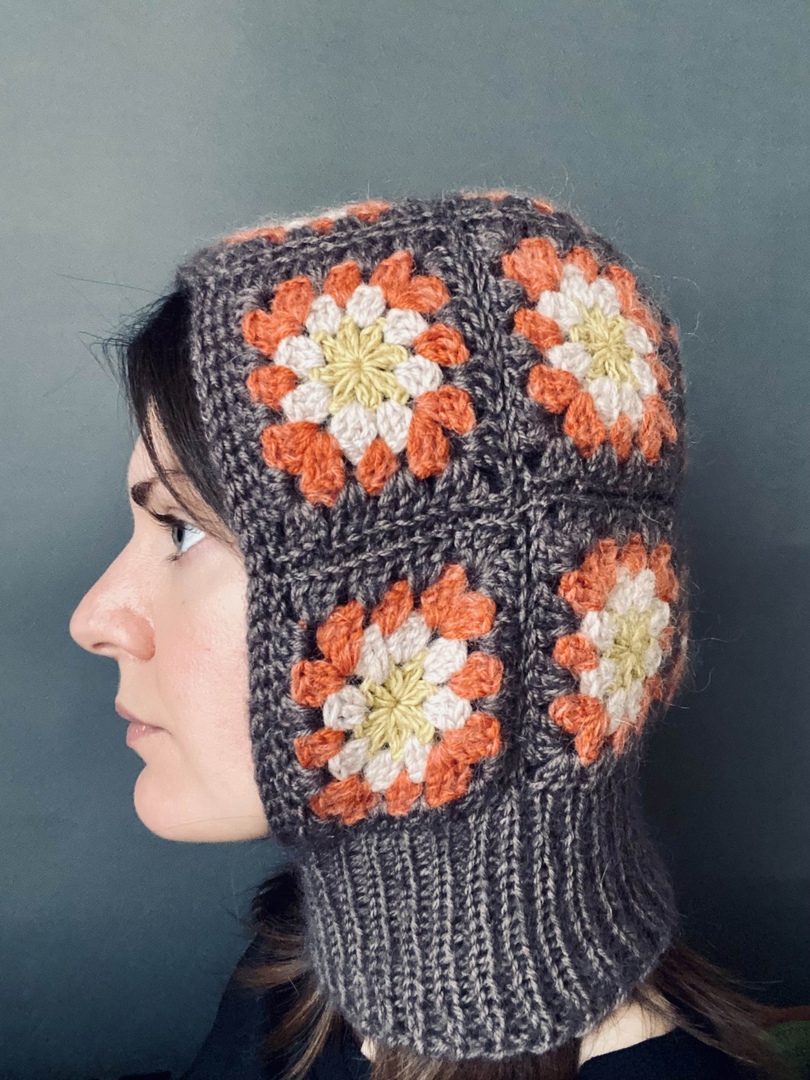 Crocheted cashmere blend balaclava in granny square techniqu | Inspire ...