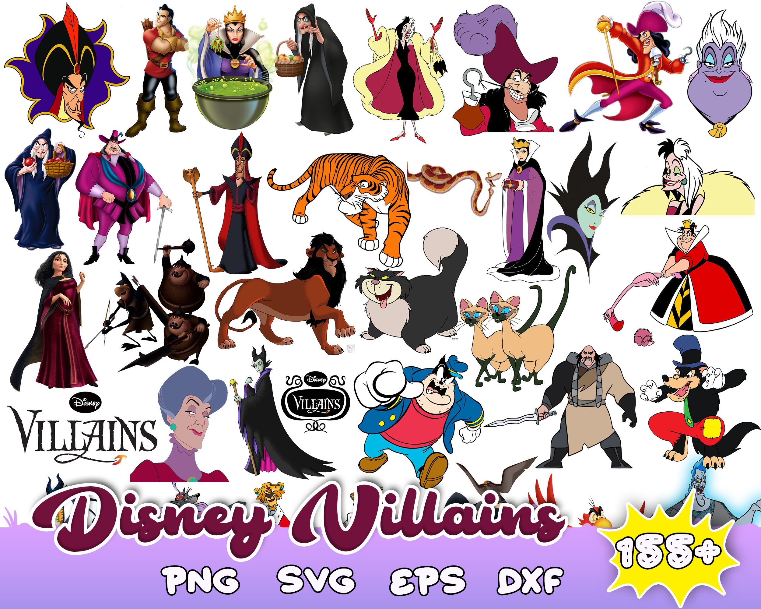 Villains Bundle SVG, Wicked svg Villains svg, Villains cut f | Inspire ...