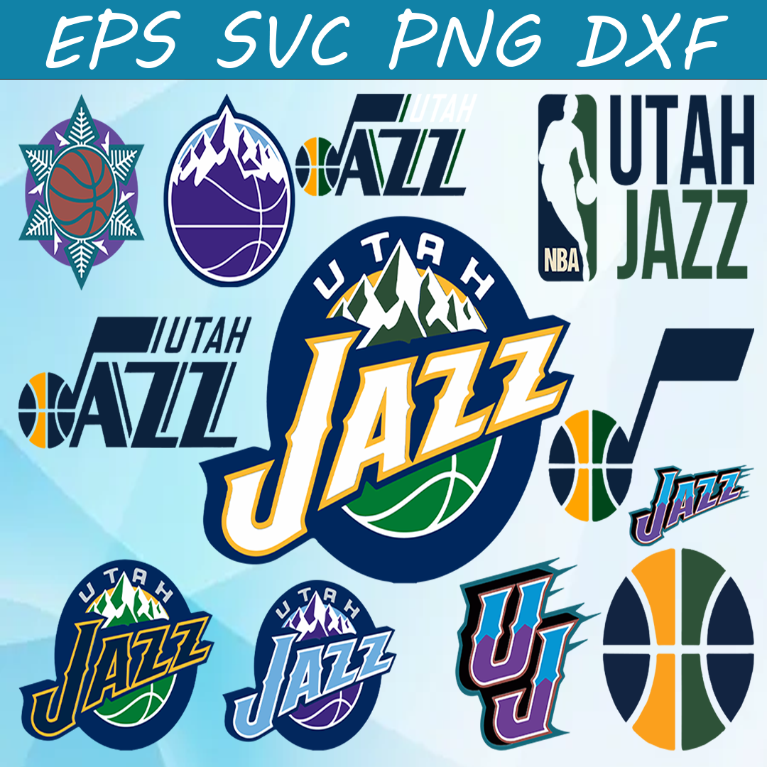 Bundle 12 Files Utah Jazz Basketball Team svg, Utah Jazz svg | Inspire ...