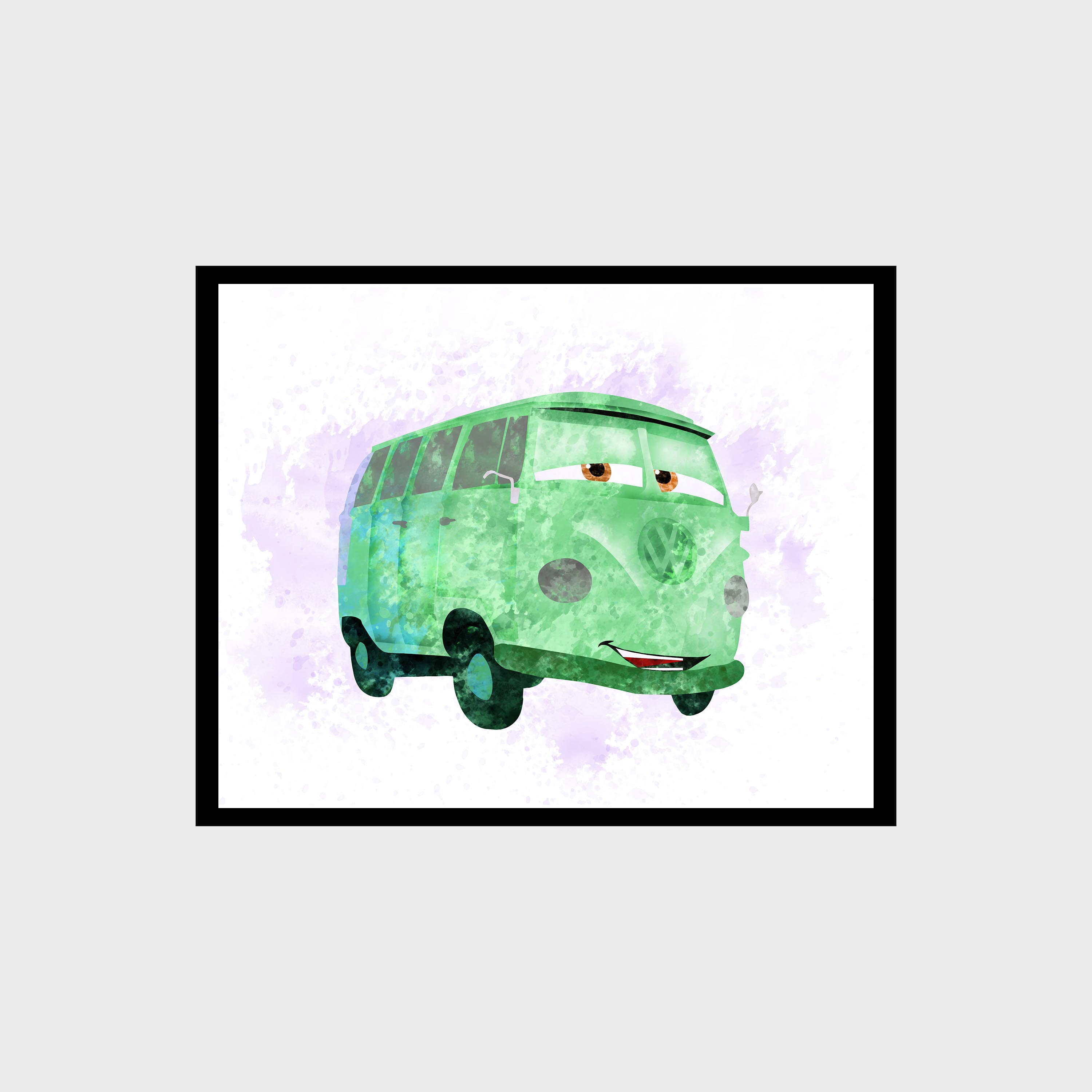 Cars Fillmore Disney Art Print Digital Files nursery room wa | Inspire ...