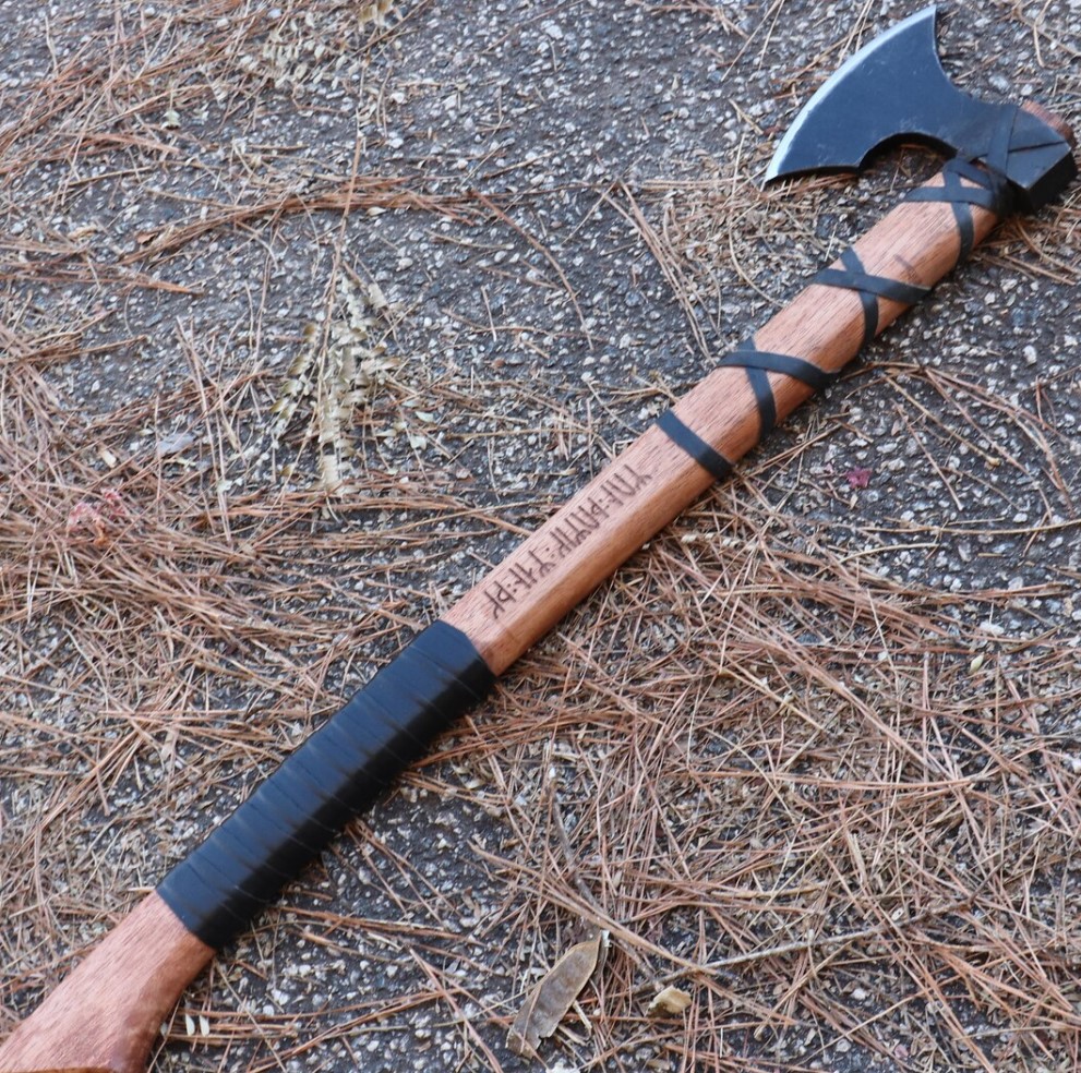 Wolf Heathen Viking War Axe Norse Inspired Medieval Axe, | Inspire Uplift