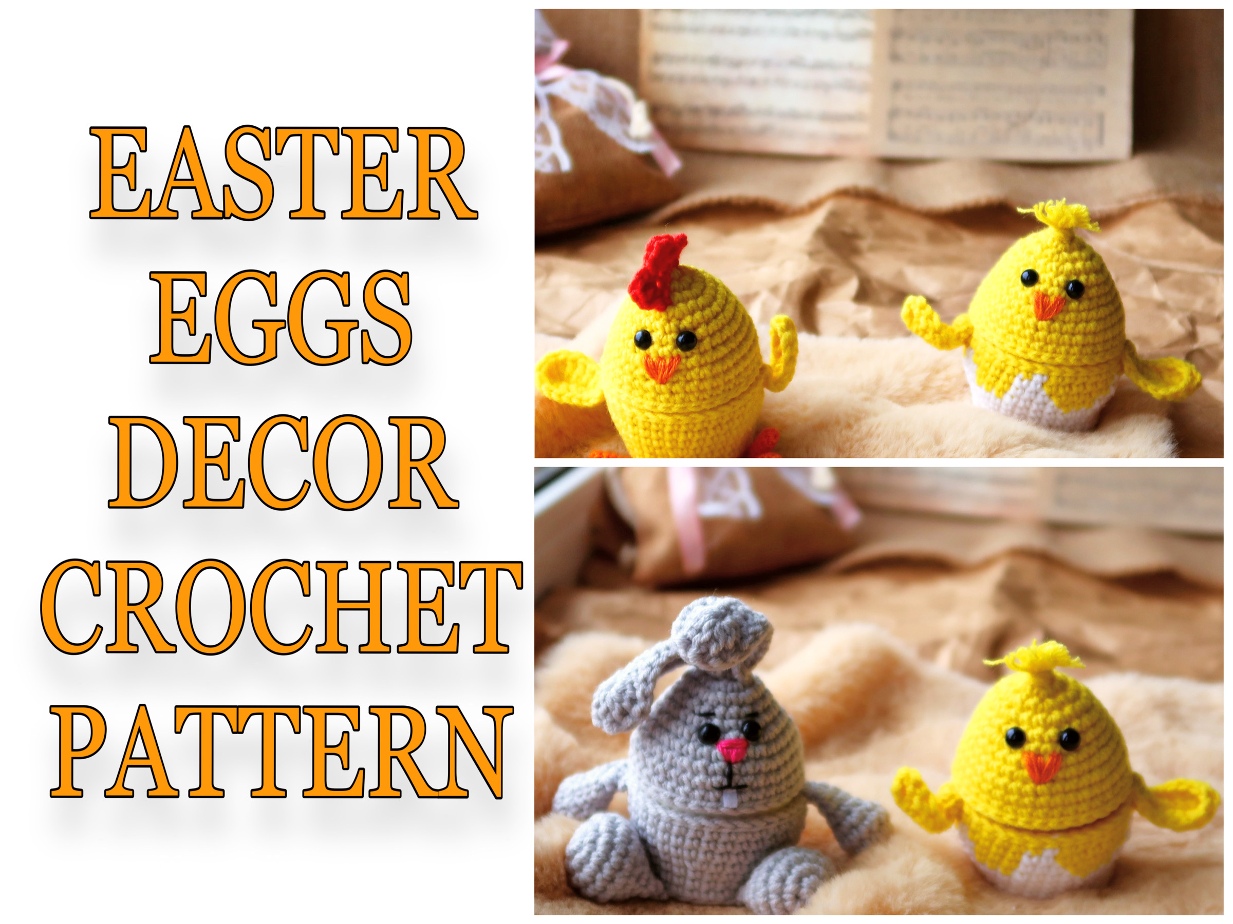 Crochet pattern Easter egg decor. | Inspire Uplift