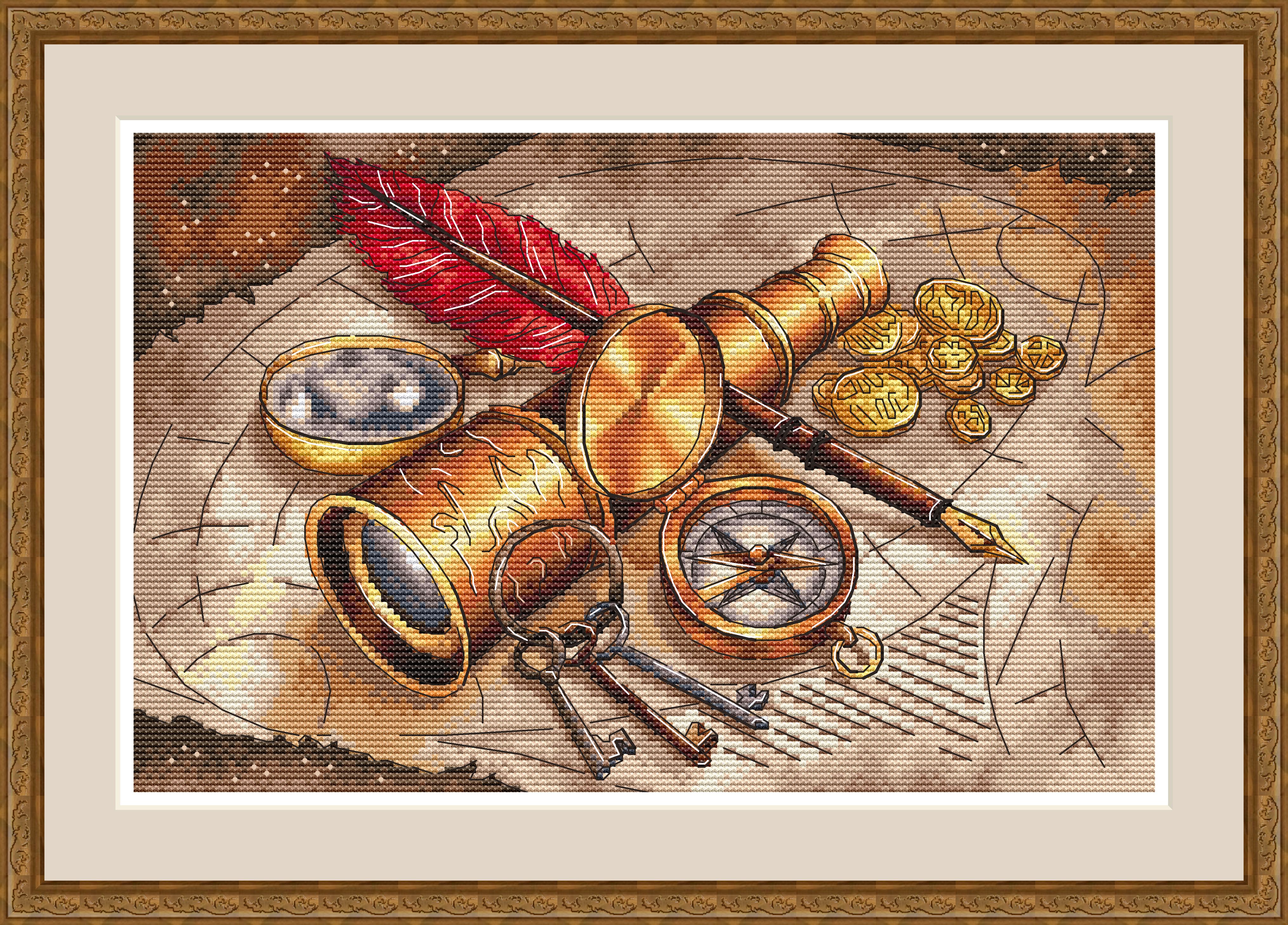 Map Cross Stitch Pattern Compass Cross Stitch Pattern Baby C | Inspire ...