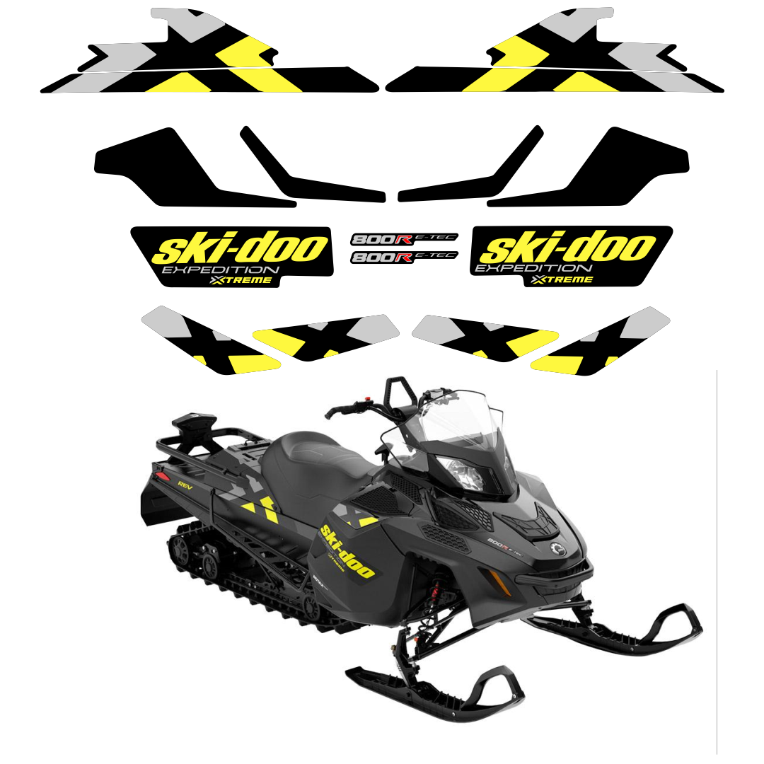 SKI-DOO EXPEDITION XTREME 800R E-TEC decal stickers kit | Inspire Uplift