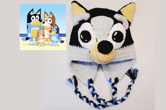 Crochet Bluey Dog Kid Hat Pattern, Crochet Pattern, Bluey Do - Inspire ...