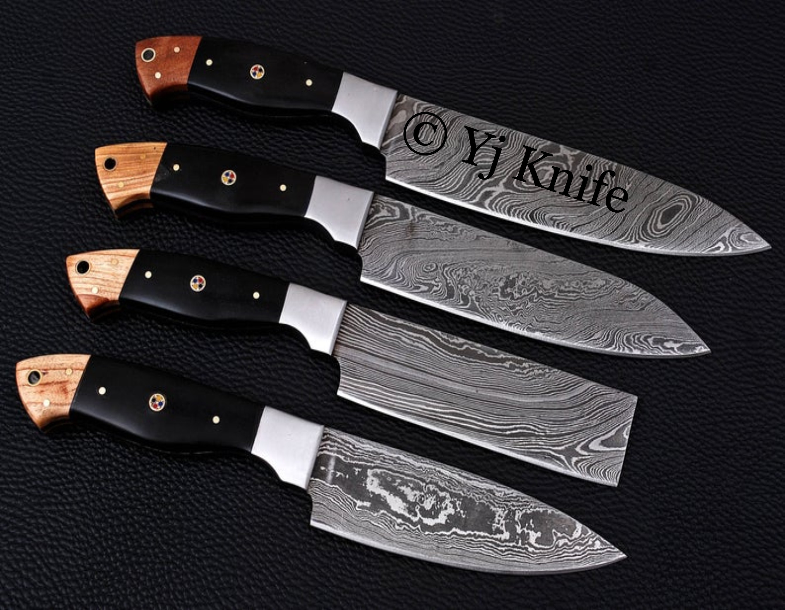 Handmade Damascus Steel Professional Chef Kitchen Knife Sets | Inspire ...
