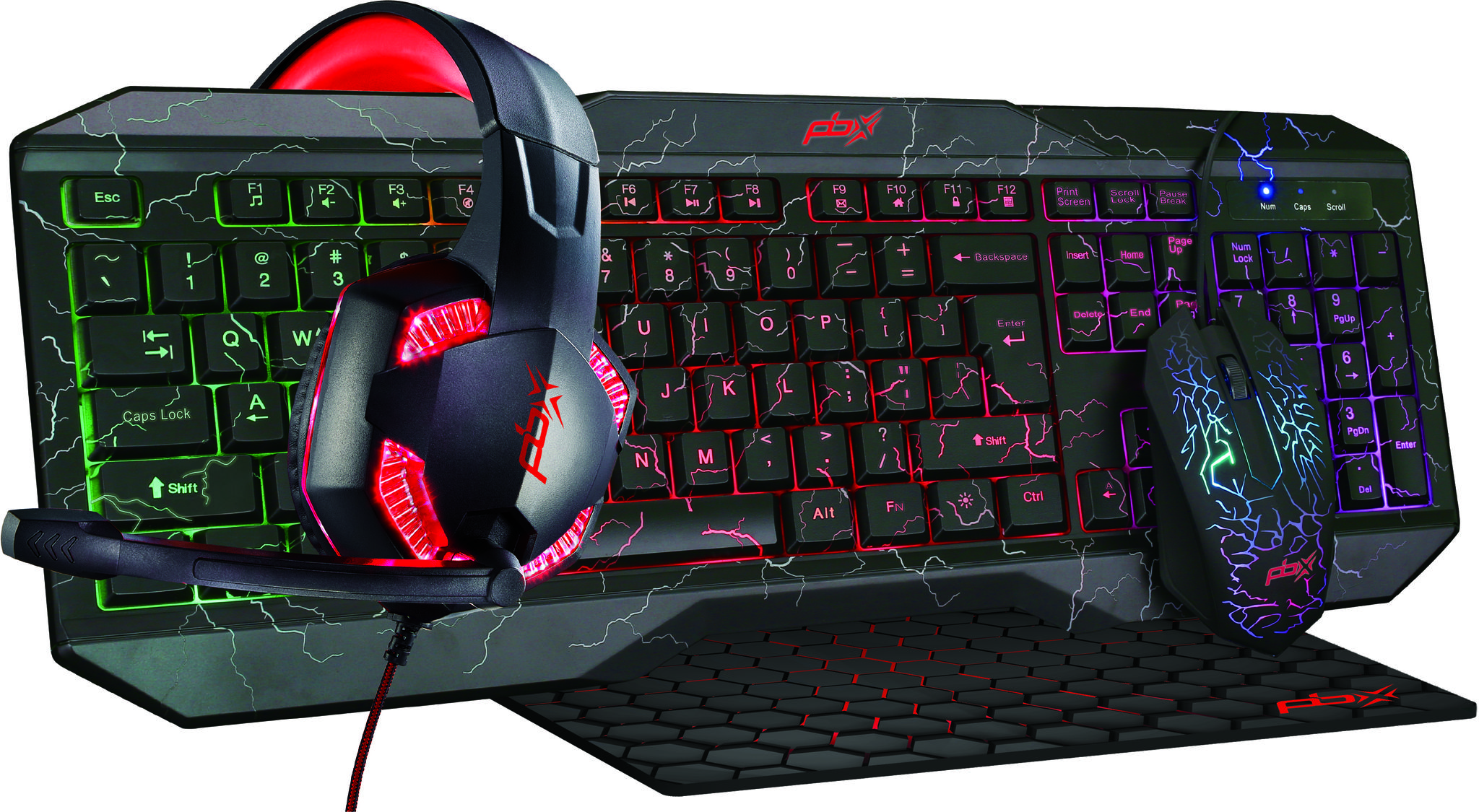 4 N 1 Pro Gaming Kit Headphones Keyboard & Mouse pad | Inspire Uplift