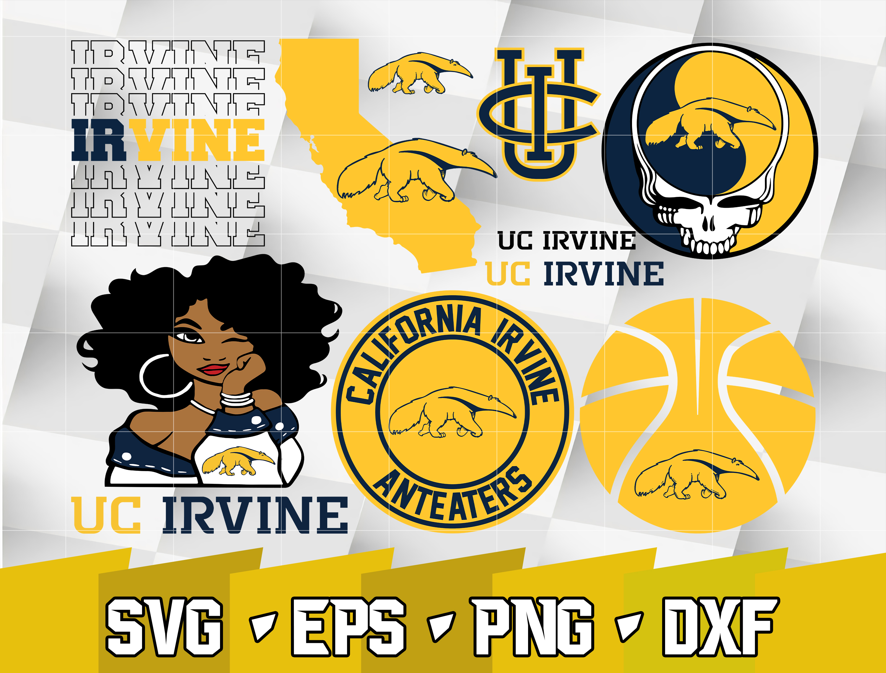 California Irvine Anteaters SVG bundle , NCAA svg, logo NCAA | Inspire Uplift