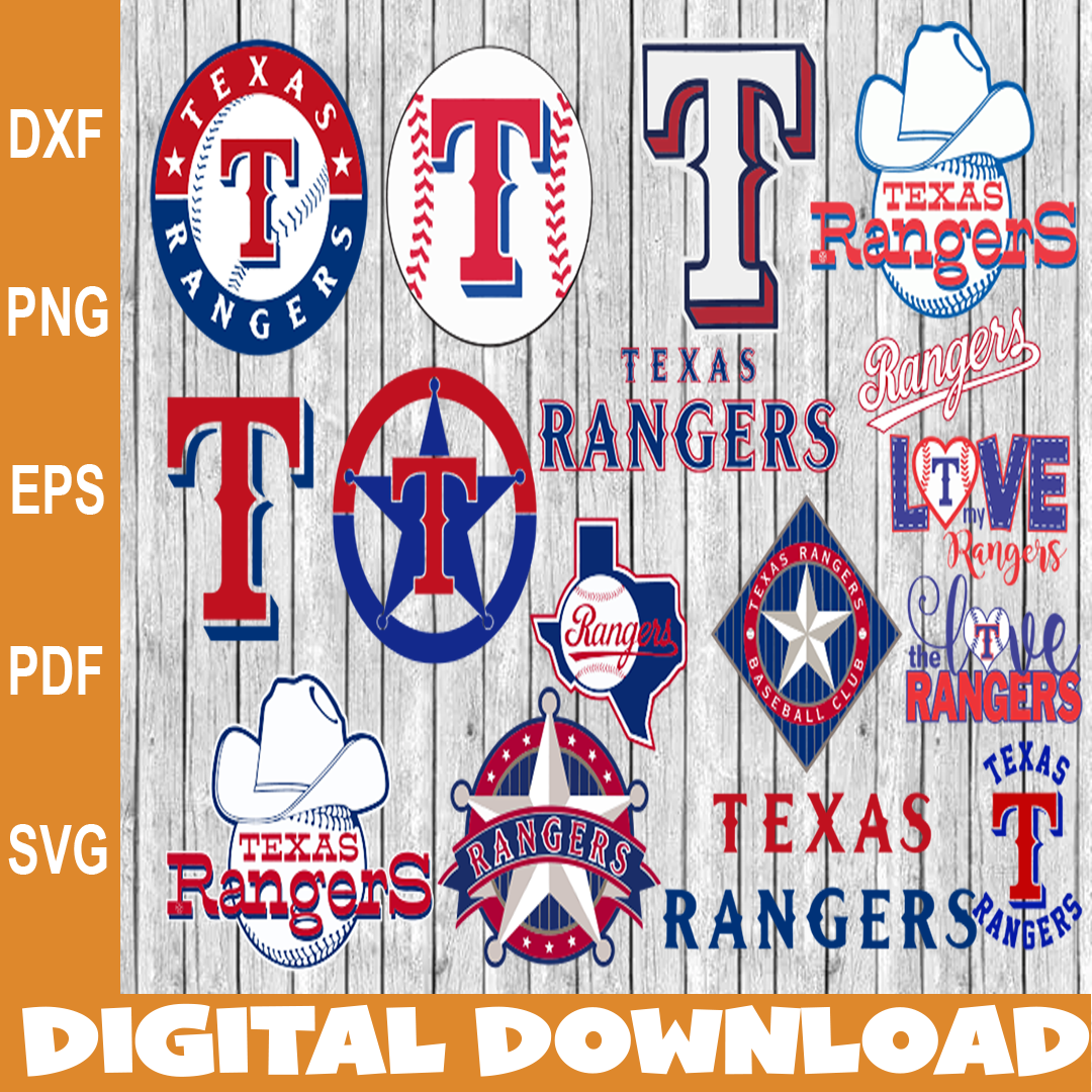 Bundle 16 Files Texas Rangers Baseball Team Svg, Texas Range | Inspire ...