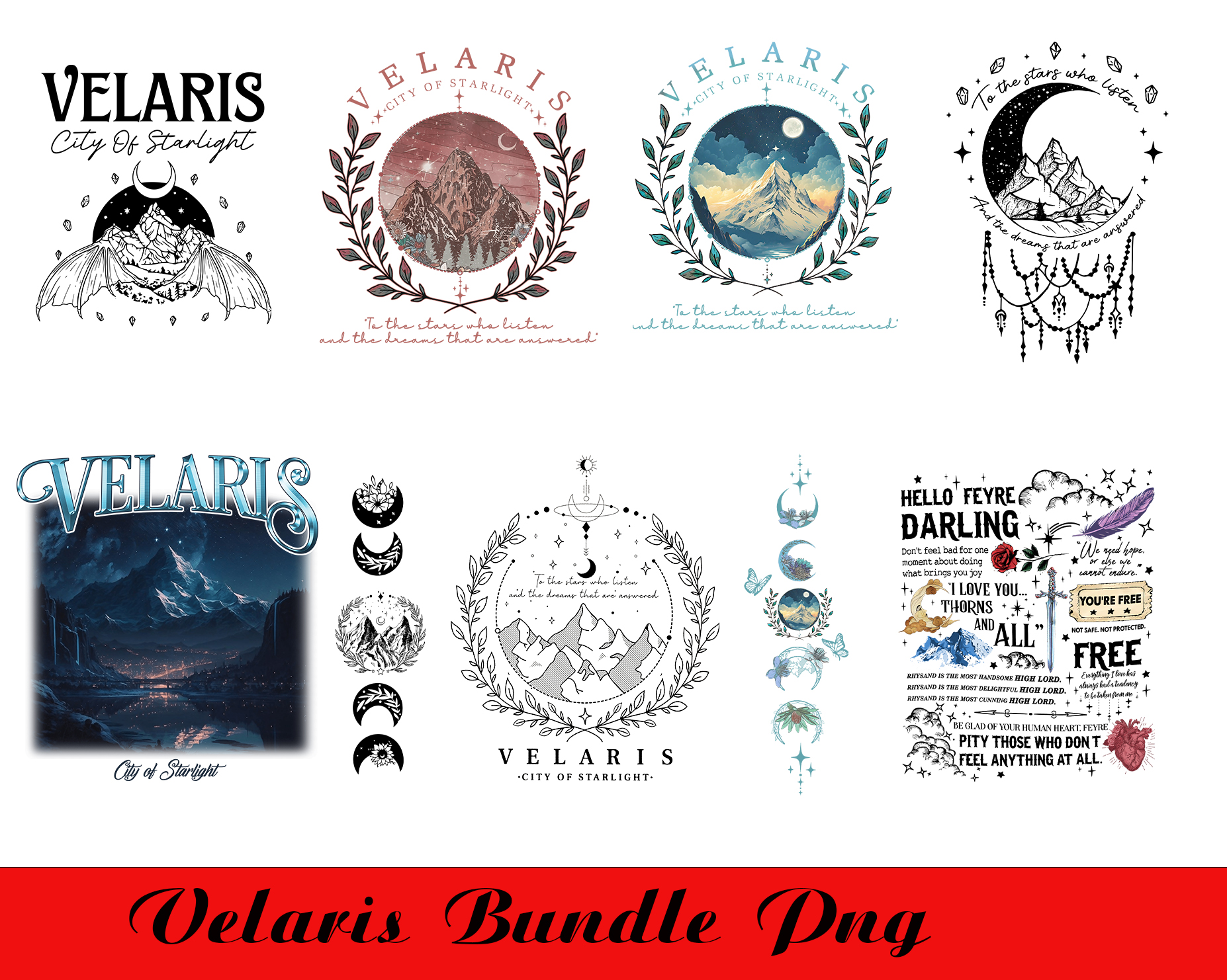 Velaris City Of Starlight ACOTAR Png Bundle, ACOTAR Png, Fey | Inspire ...