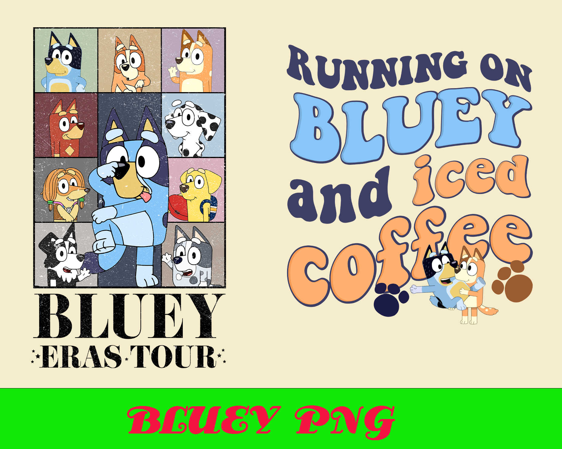 Bluey The Eras Tour Png, Bluey Bingo Eras Tourn, Bluey For M | Inspire ...