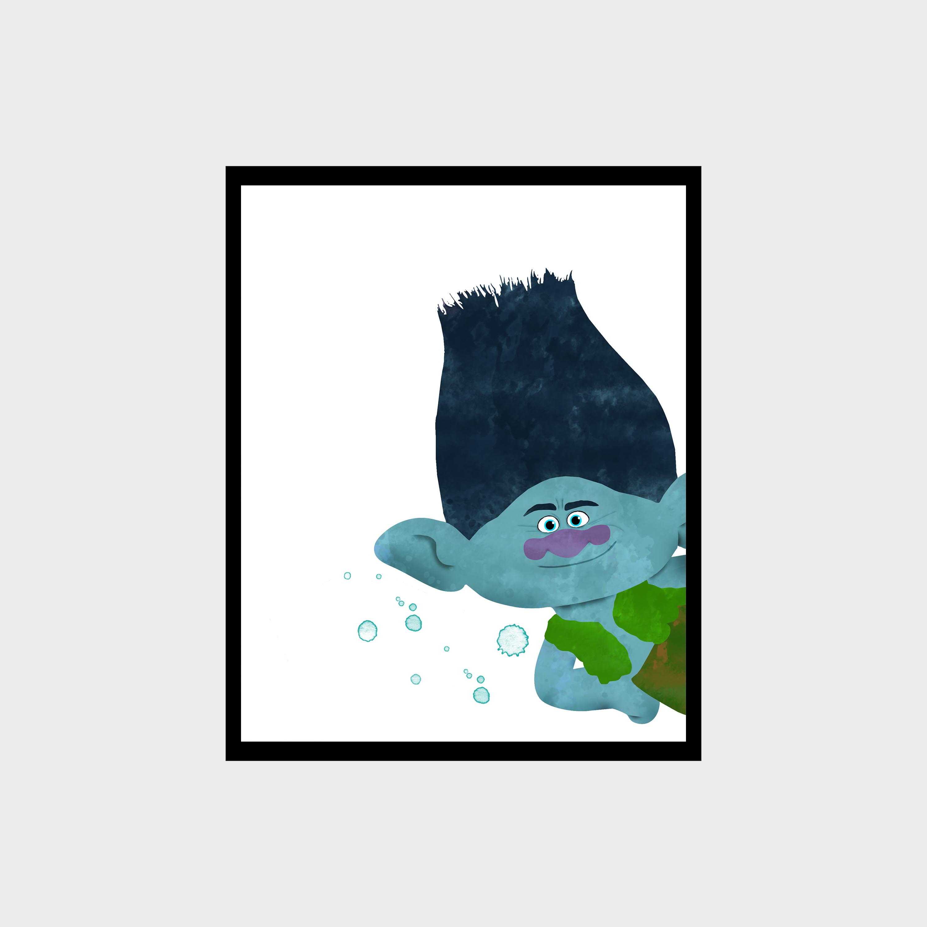 Trolls Disney Art Print Digital Files decor nursery room wat | Inspire ...