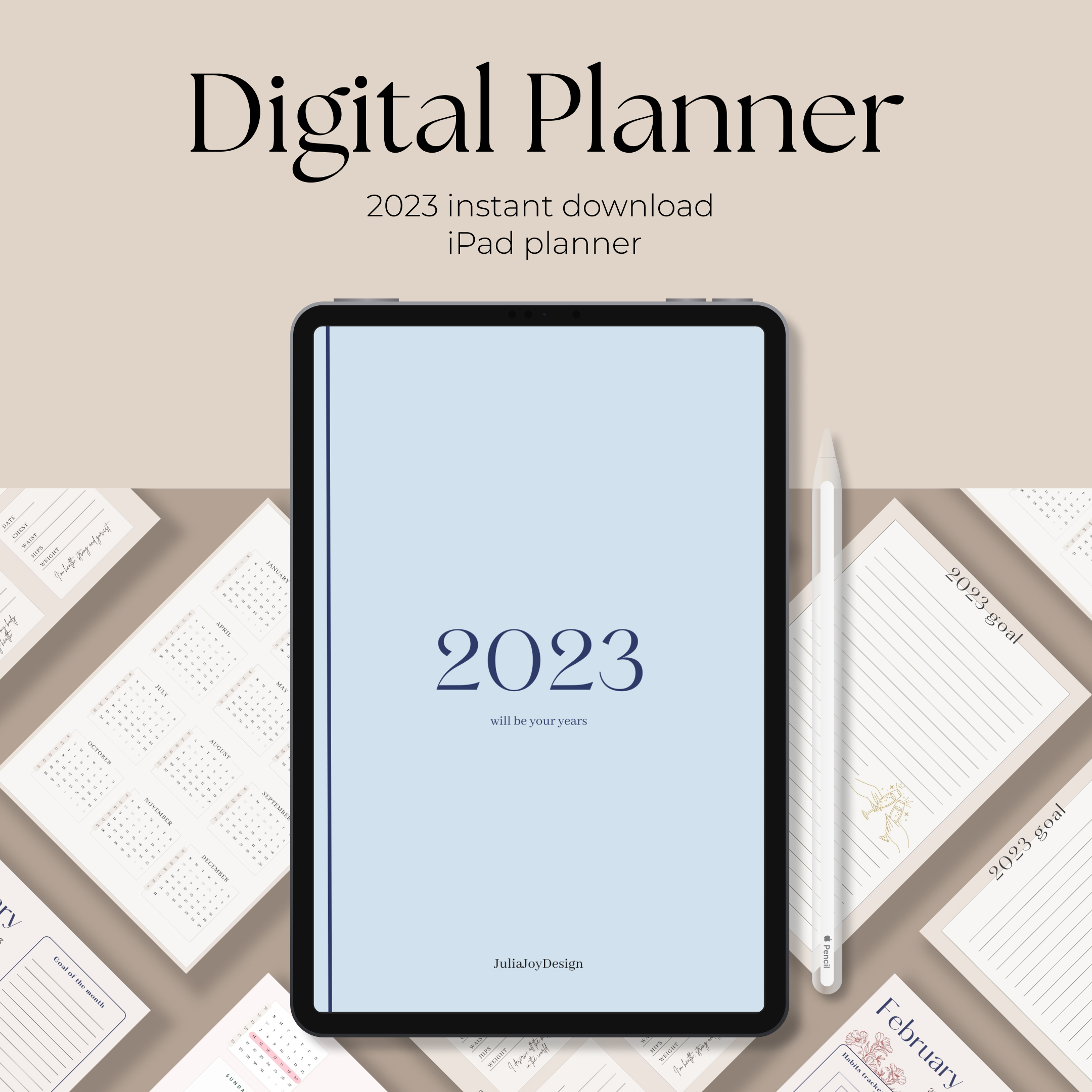 2023 Digital Planner - Digital Planning, Dated Planner, Nota | Inspire ...