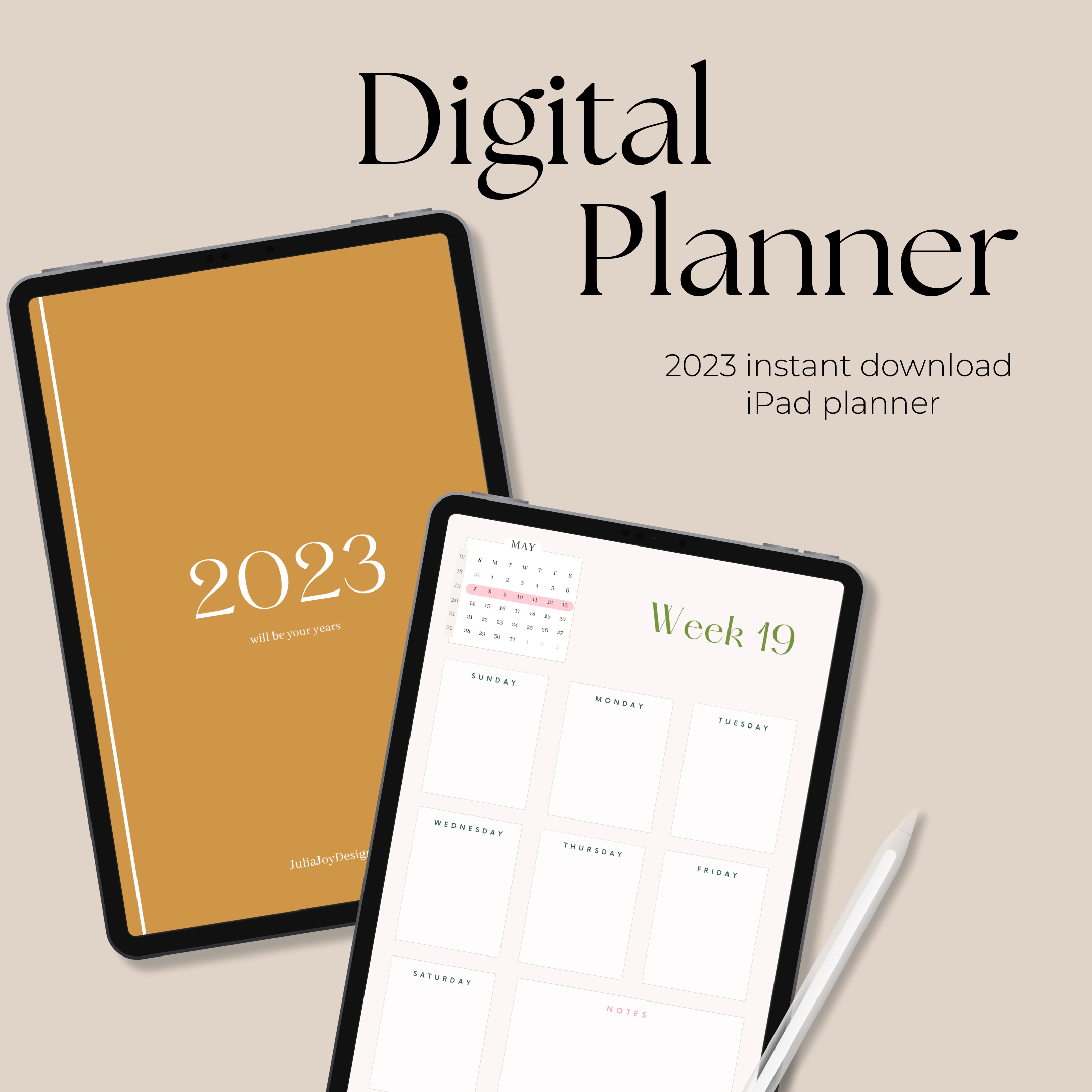 2023 Digital Planner - Digital Planning, Dated Planner, Nota | Inspire ...