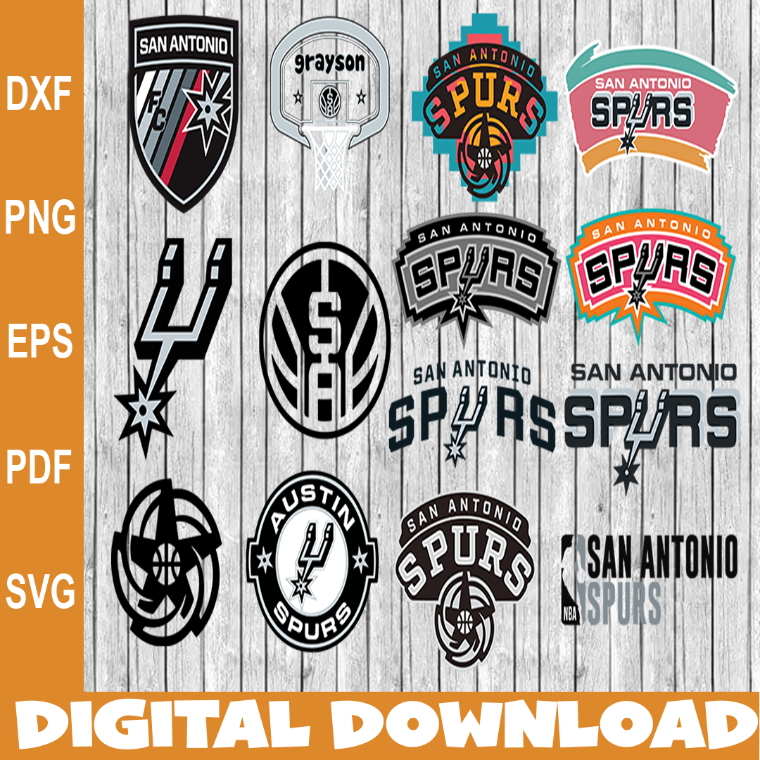 Bundle 14 Files San Antonio Spurs Basketball Team SVG, San A | Inspire ...