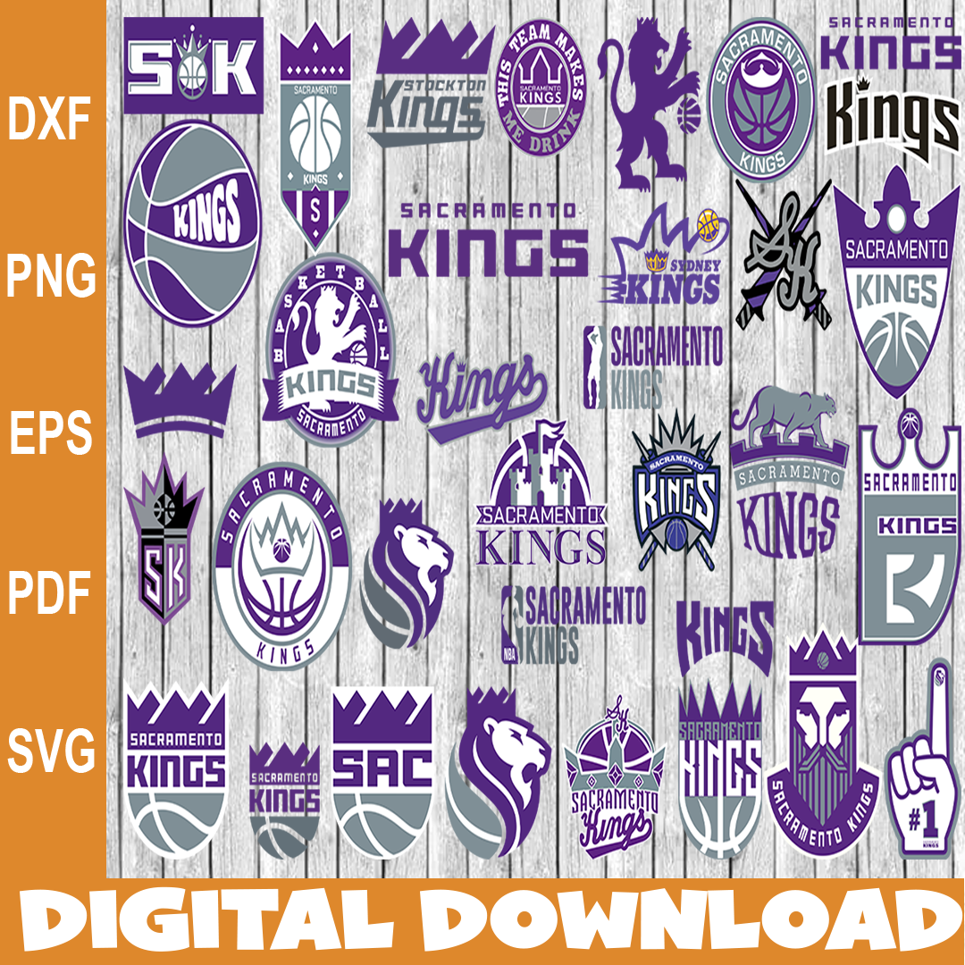Bundle 34 Files Sacramento Kings Basketball Team svg, Sacram | Inspire ...