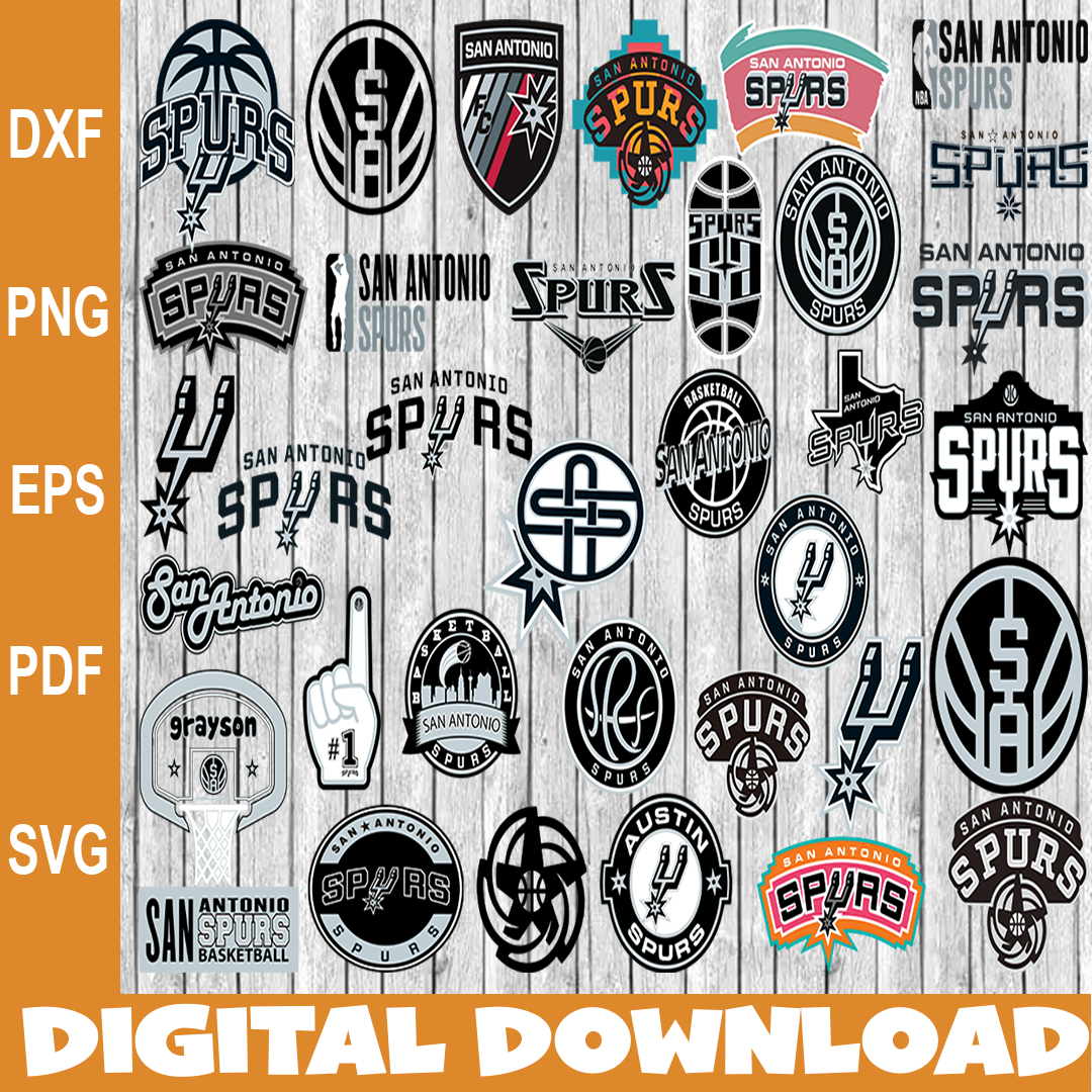 Bundle 35 Files San Antonio Spurs Basketball Team SVG, San A | Inspire ...