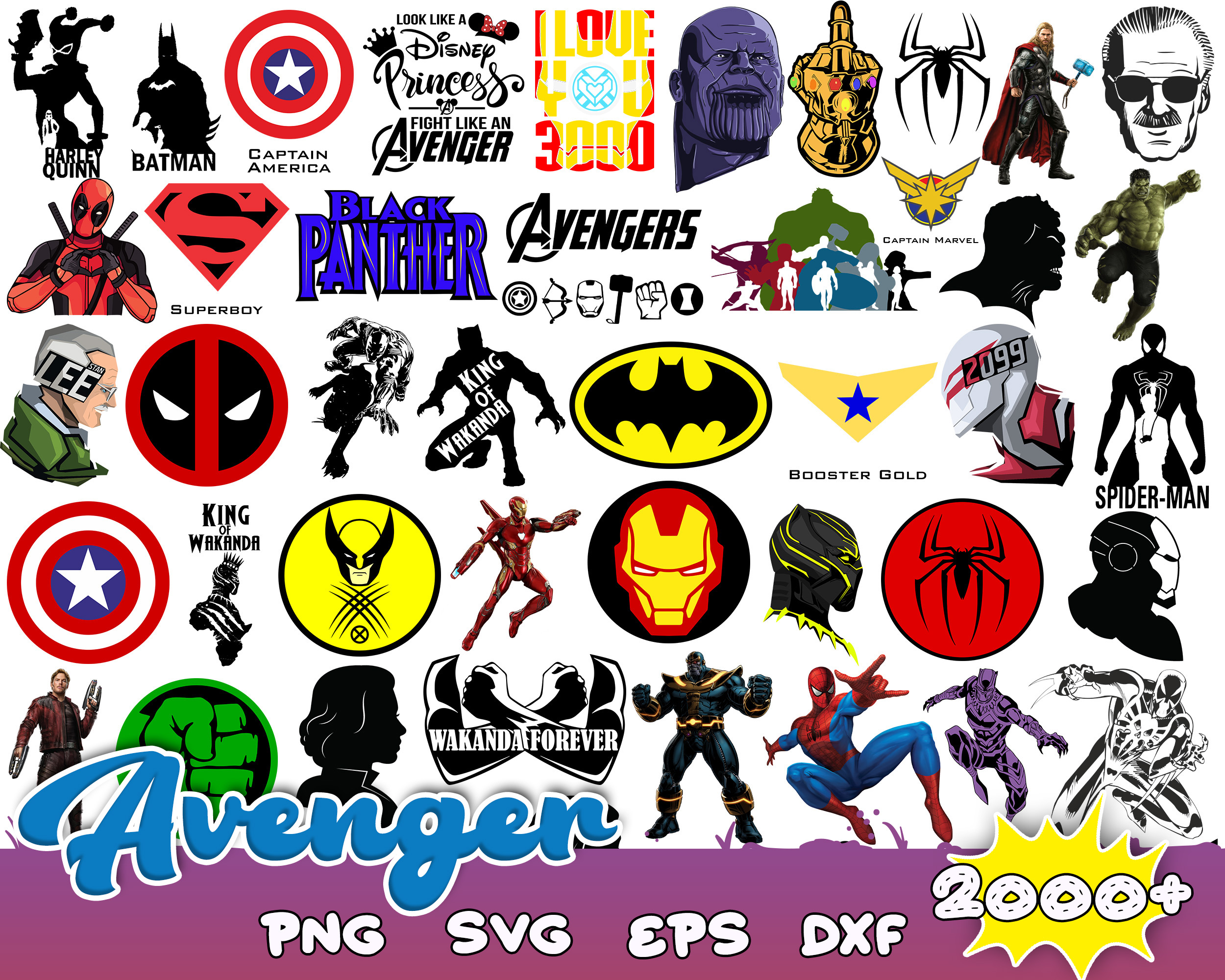 2000 Avengers Svg Bundle, Avengers Svg, Cricut, Cut Files, L | Inspire ...