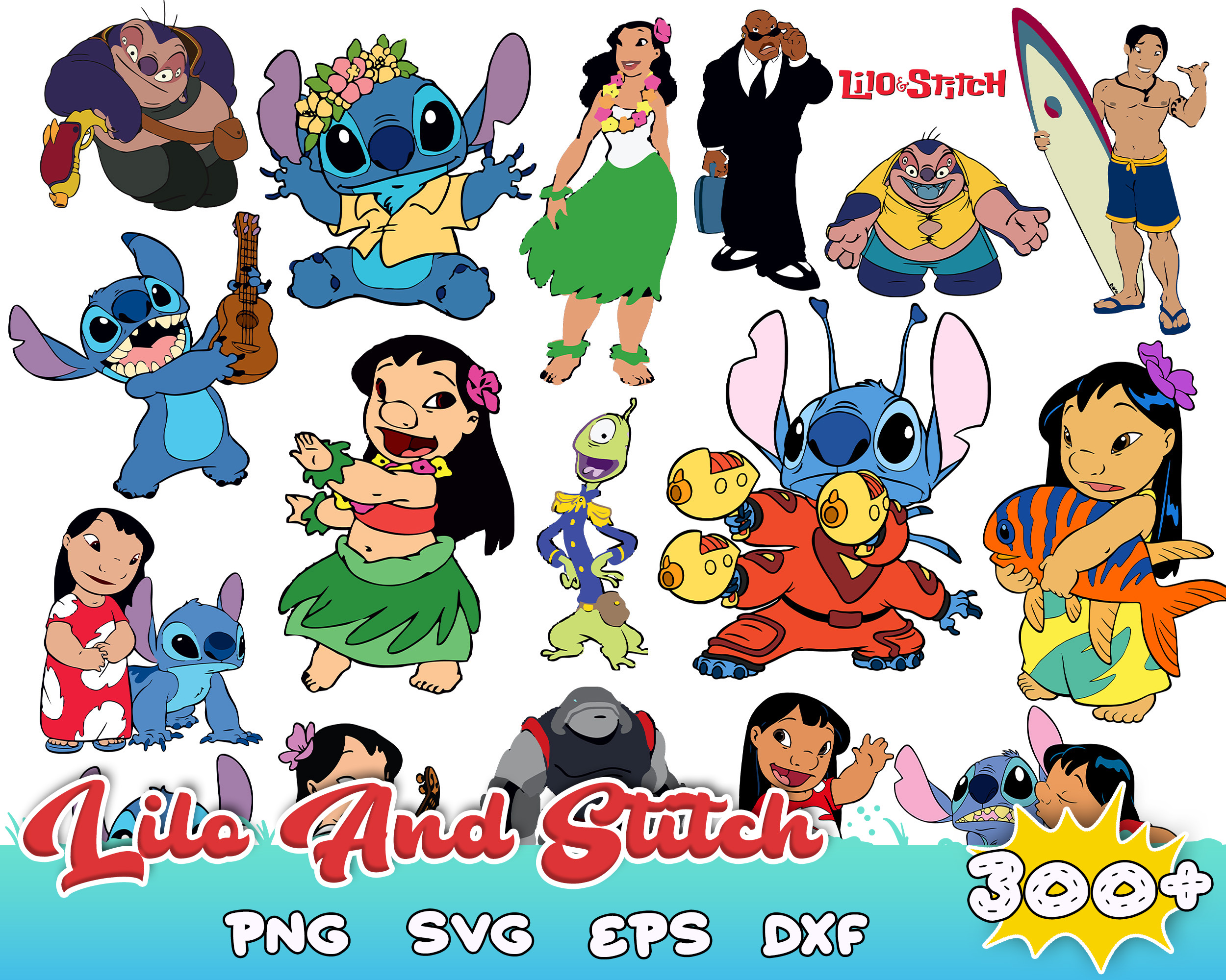 300 Mega bundle Lilo and stitch , stitch and angel love svg | Inspire ...