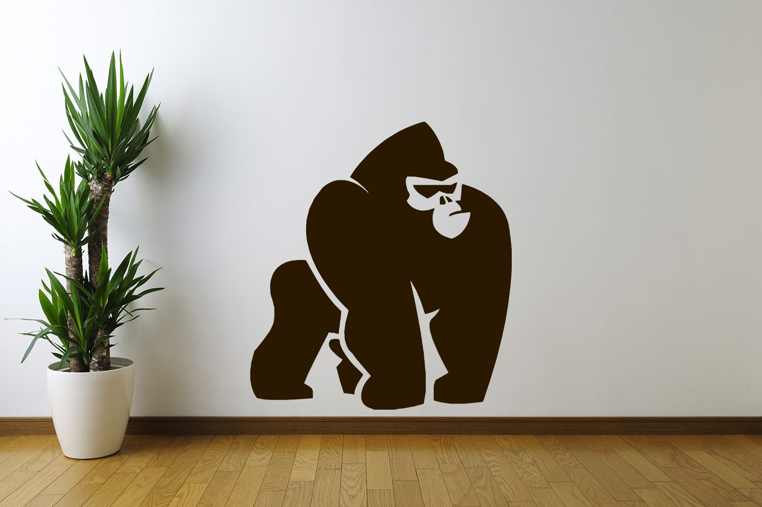 Gorilla Sticker, Angry Gorilla, A Wild Animal, Car Sticker W - Inspire ...