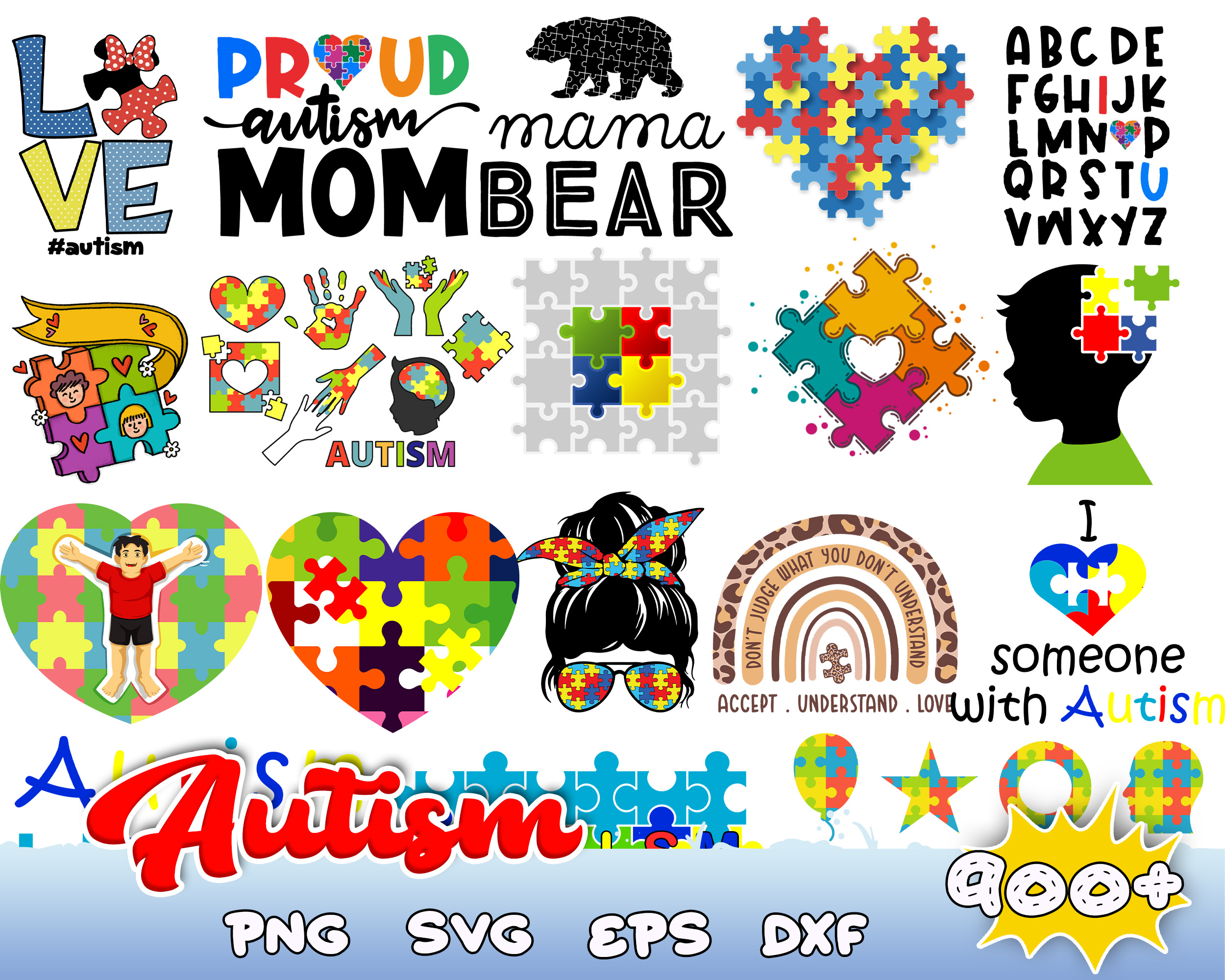 Autism SVG Bundle, Autism Svg, Autism Awareness Svg, Autism | Inspire ...