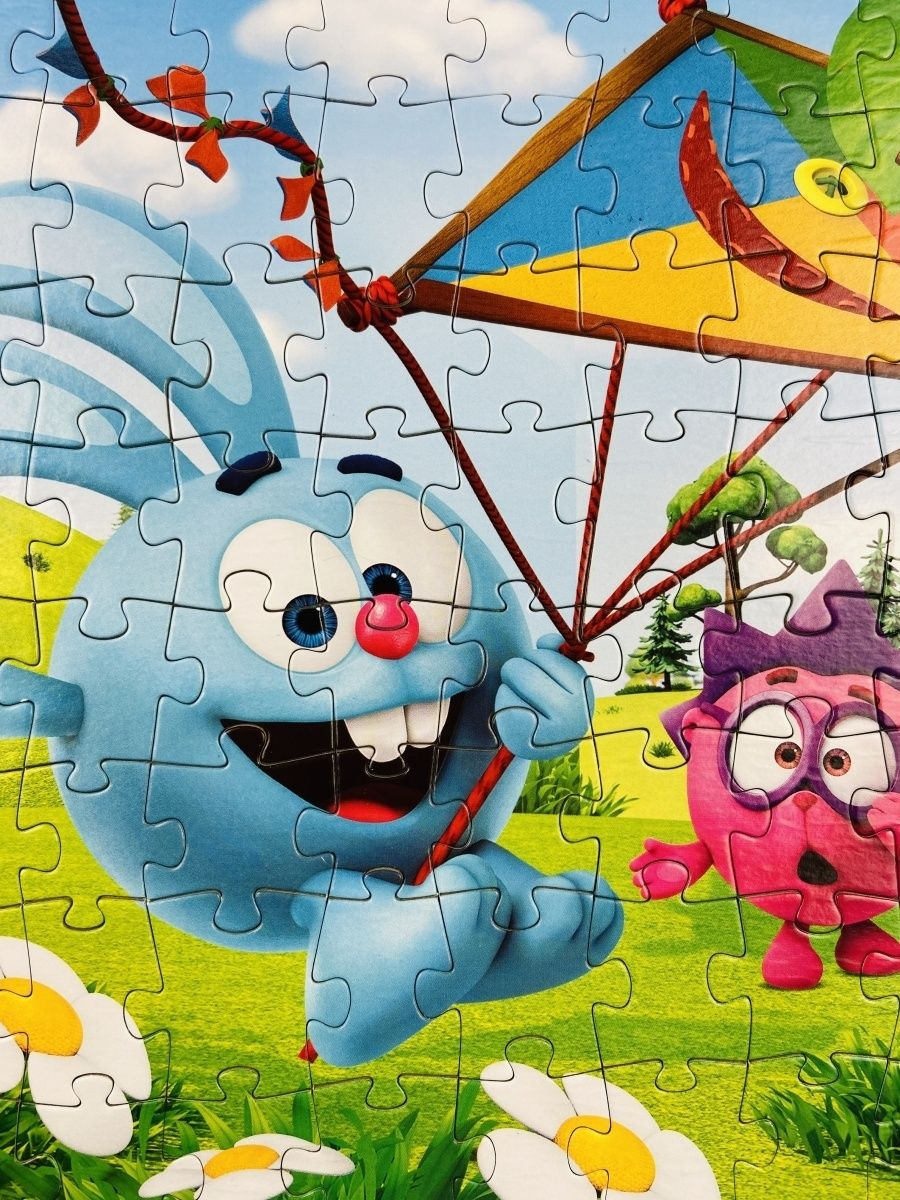 Puzzle cartoon Smeshariki Krosh and his friends 104 details | Inspire ...