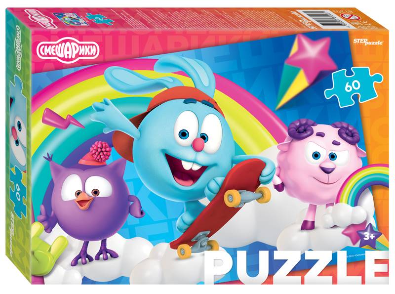 Puzzle Smeshariki 60 pieces | Inspire Uplift