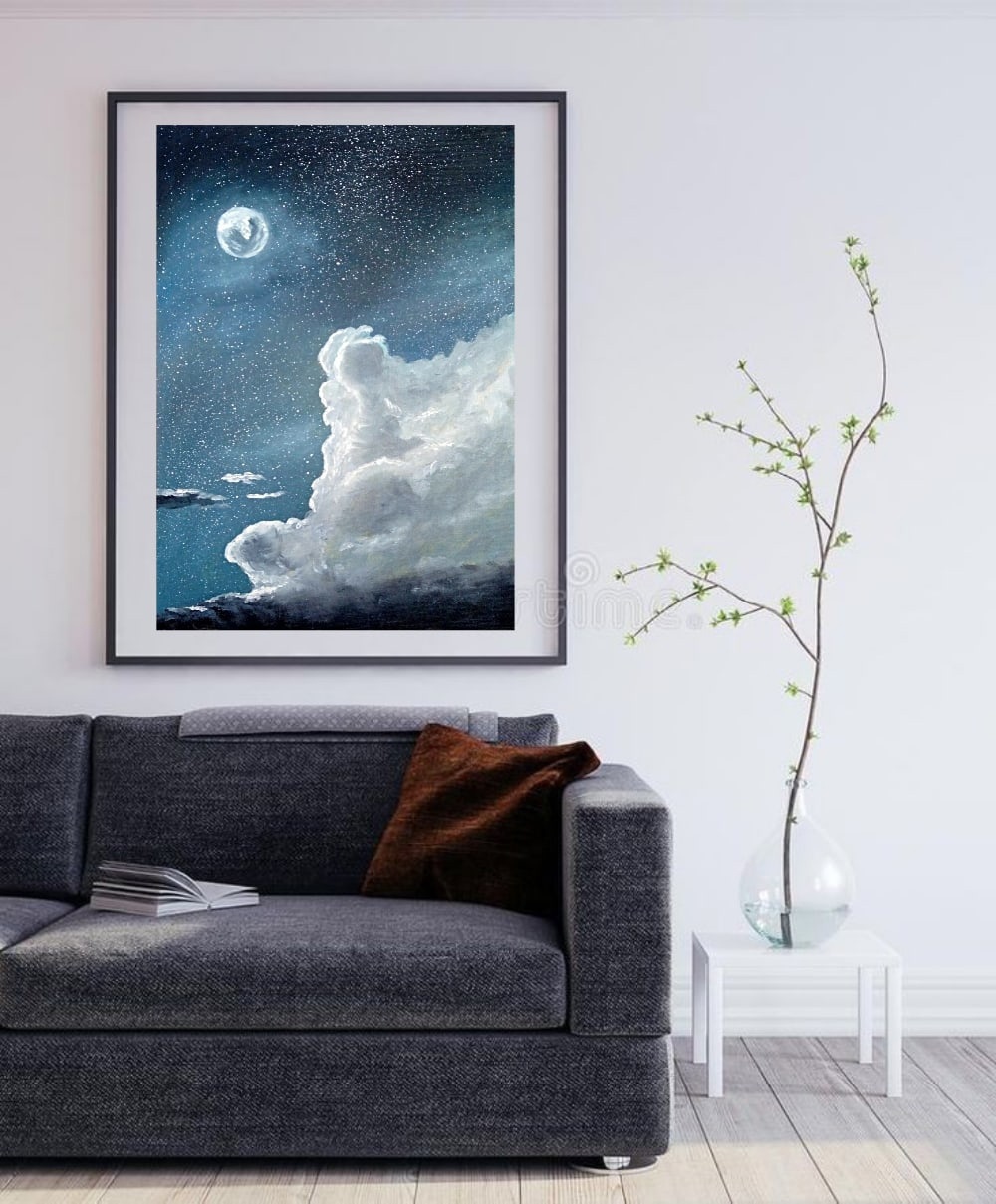 The Moonlight Art - digital file that you will download - Inspire Uplift