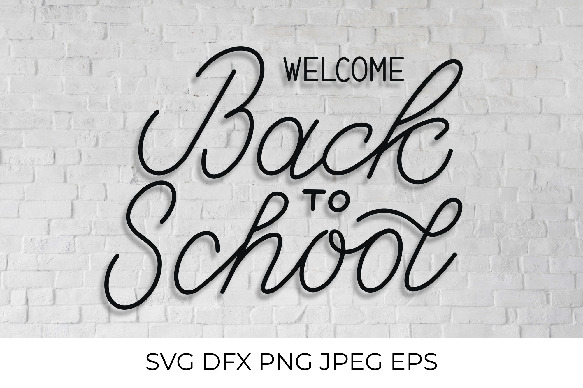 Welcome Back to school hand lettering | Inspire Uplift