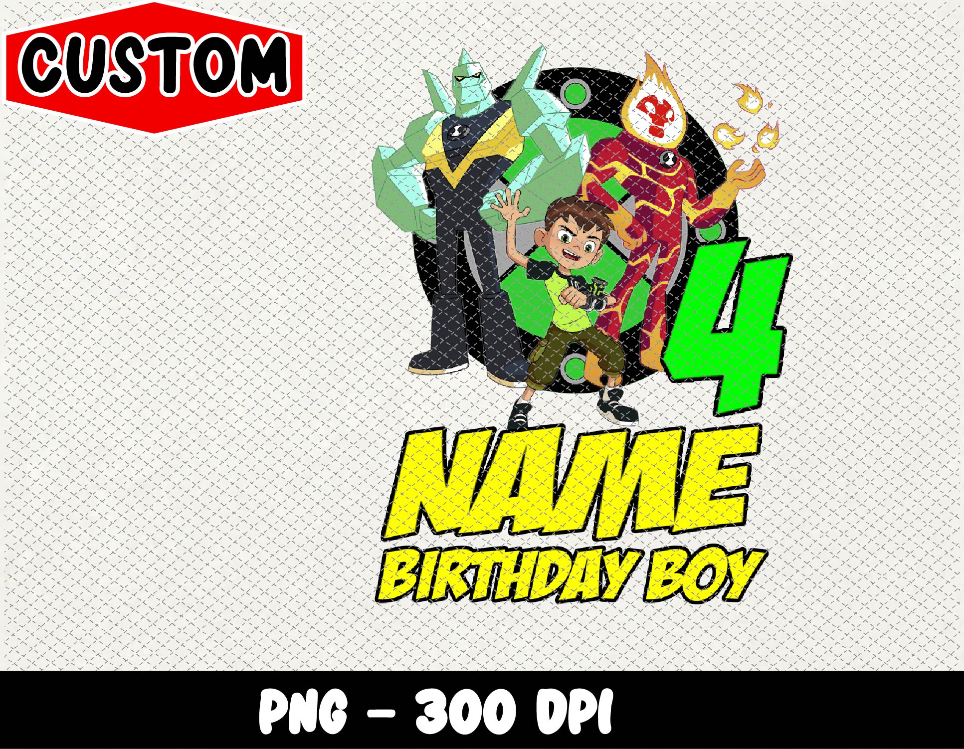 Ben 10 Personalized Birthday, Ben 10 custom, Ben 10 Personal | Inspire ...