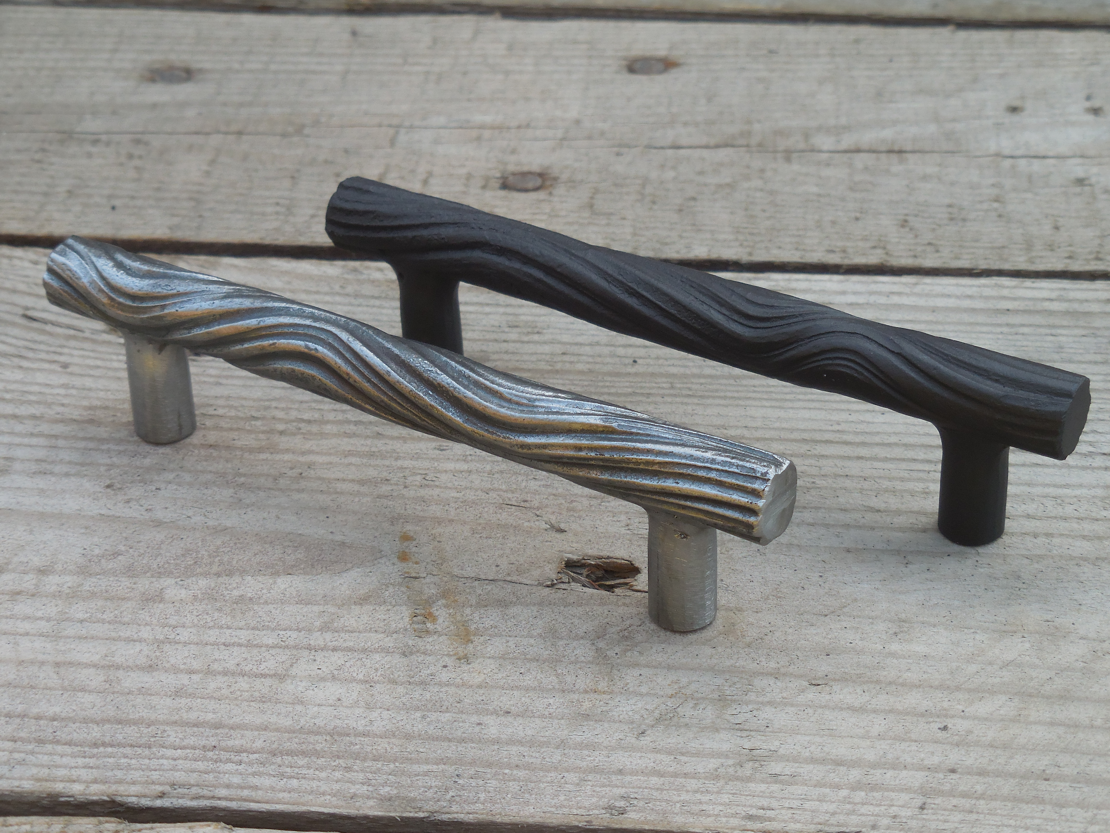96 mm hand forged drawer pull (type 3), 3.75 in, wrought iro | Inspire ...