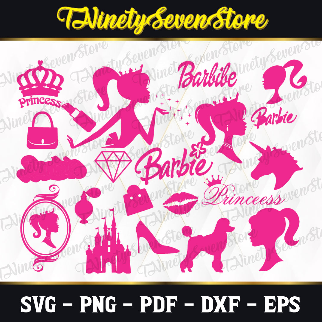 Barbiiie Svg, Barbies SVG, Baaarbie Silhouette, Barrrbie dol | Inspire ...