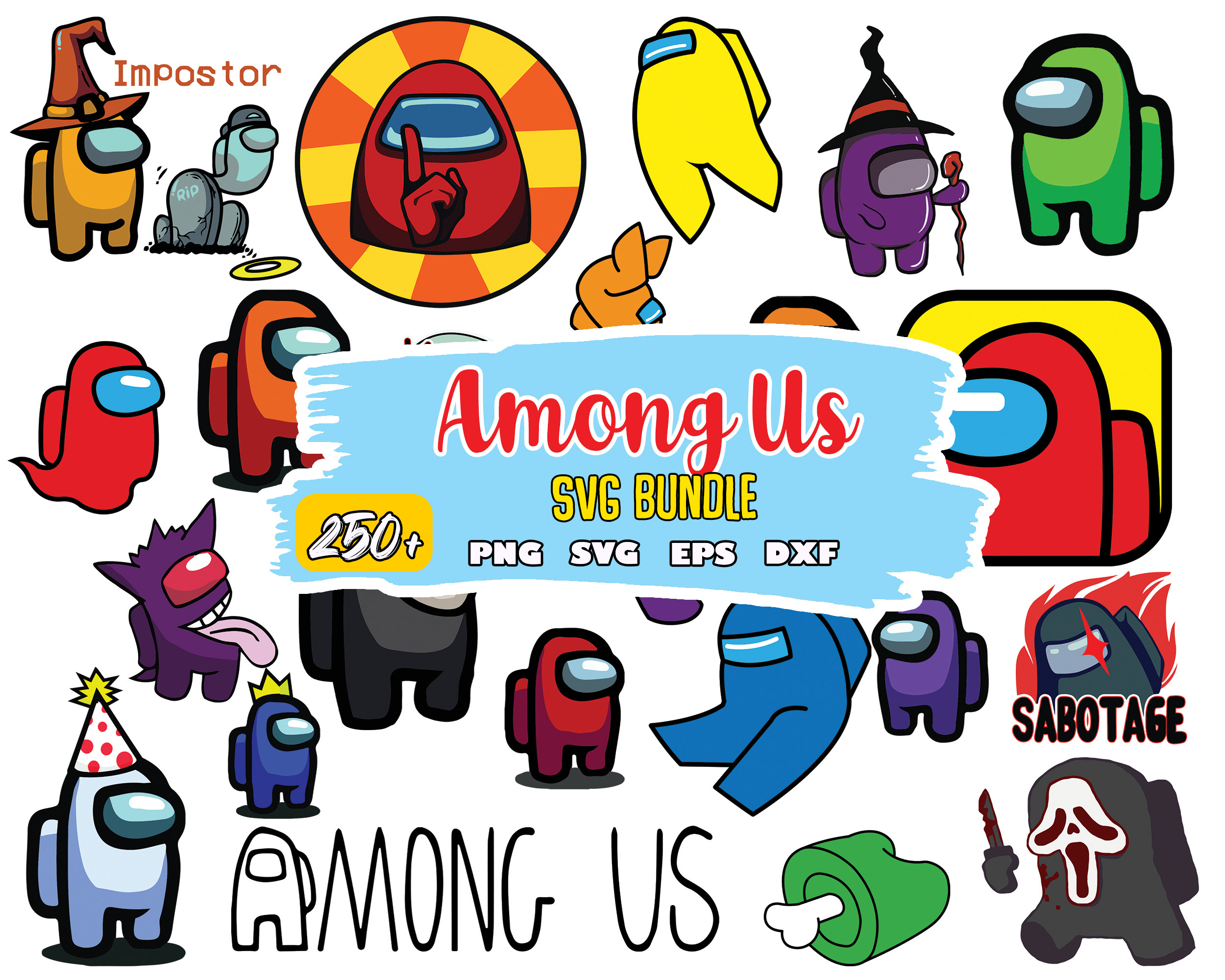 Among Us SVG, Among Us Color Svg, Among Us Layered Svg, Amon | Inspire ...