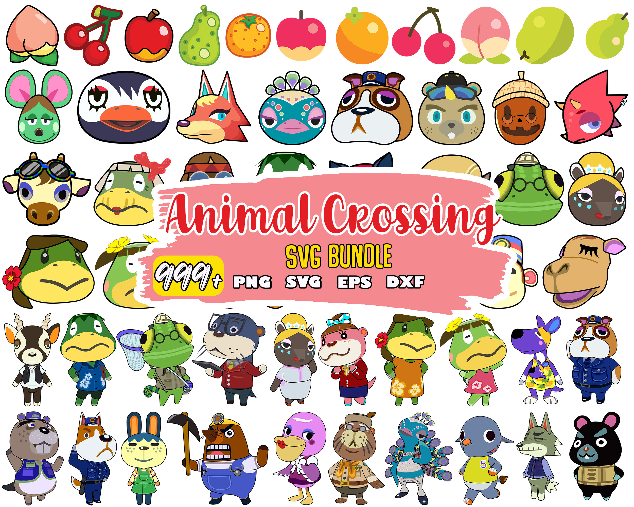 Animal Crossing Svg Bundle, Animal Crossing Svg, Game Svg, b - Inspire ...