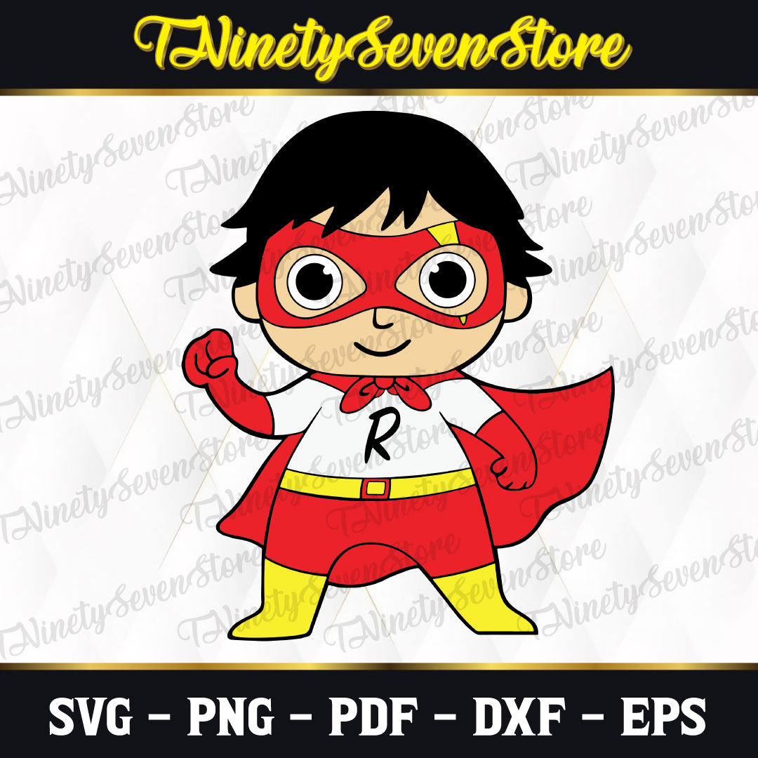 Ryan's World Cartoon Characters Names svg, Birthday Party S | Inspire ...